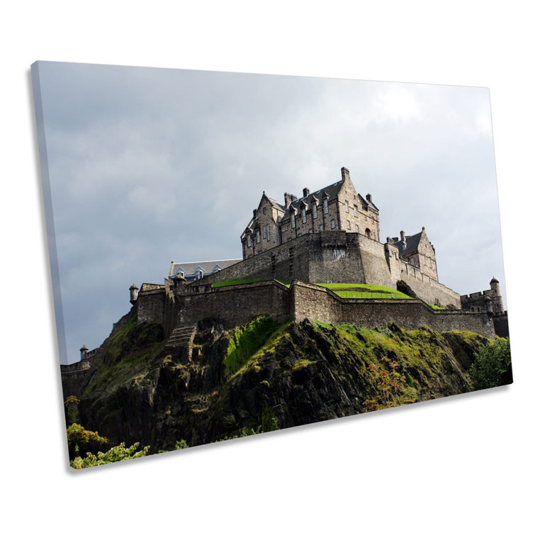 Ebern Designs Edinburgh Castle Scotland Landmark - Wrapped Canvas Art ...