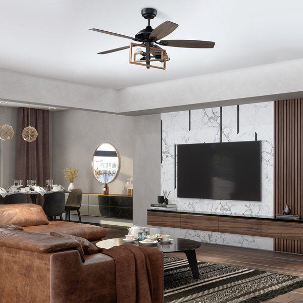 Williston Forge 52'' Aru 5 - Blade Standard Ceiling Fan with Remote ...