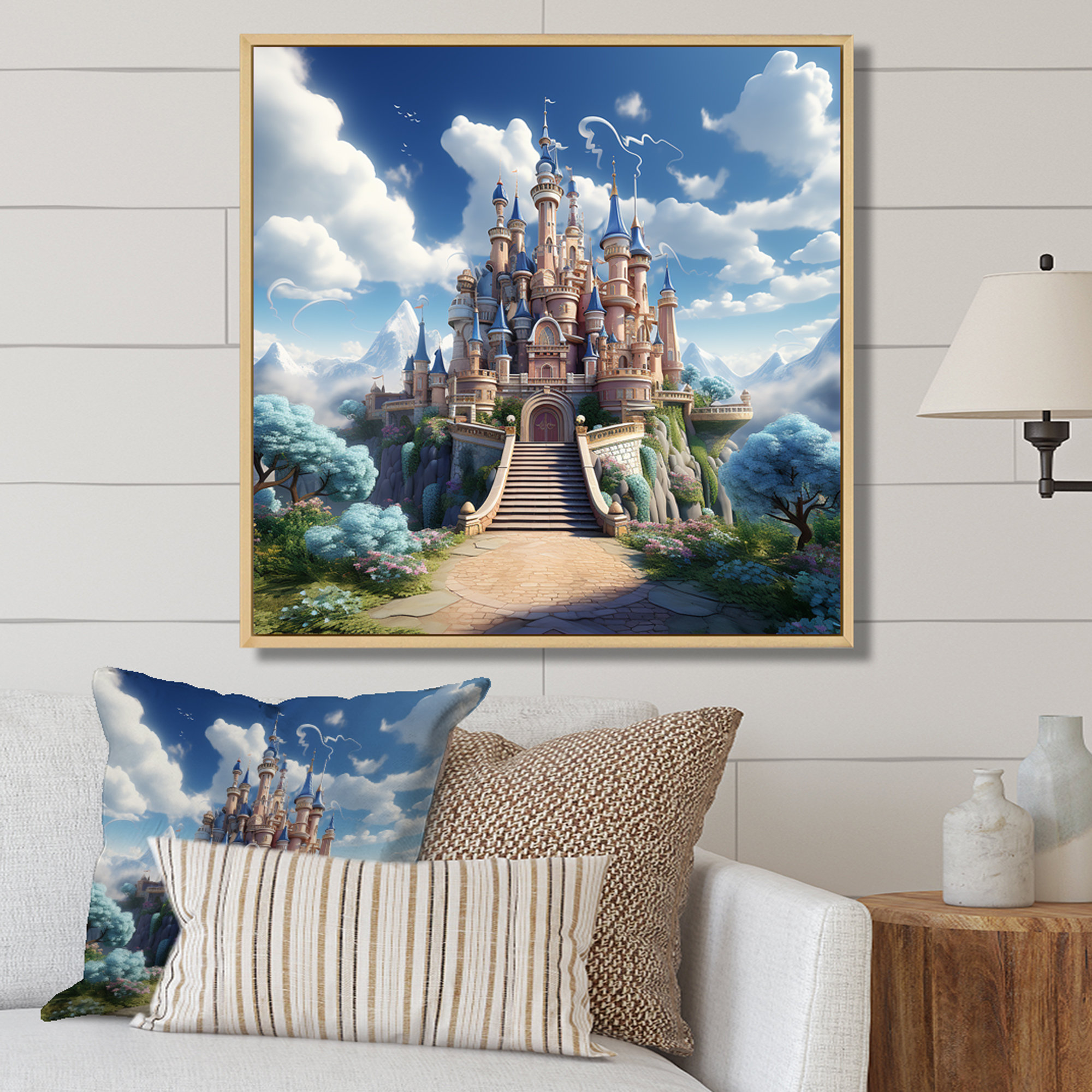 Charlton Home® Princess Magical Castle Dreams I - Castles Wall Art ...