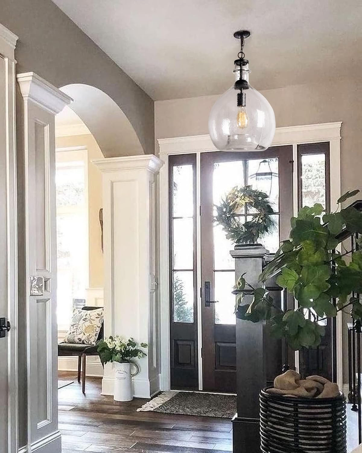 Ebern Designs Hand Blown Glass Pendant Lighting For Kitchen Island ...