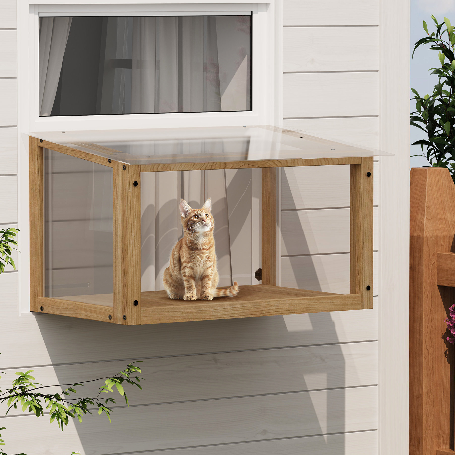 Tucker Murphy Pet™ Cat Window Perch For Single - Hung Windows ...