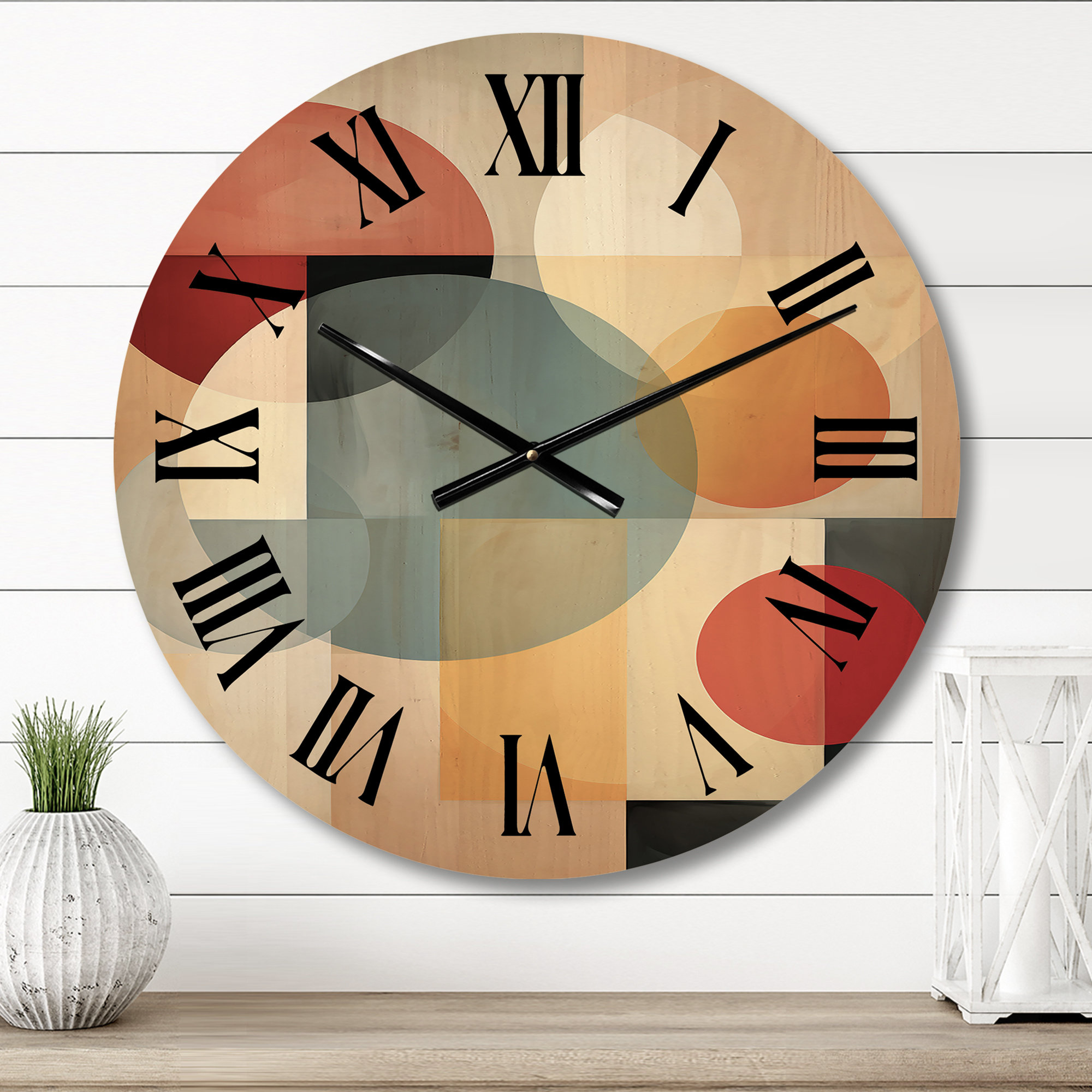 East Urban Home Midcentury Minimal Abstract Geometric Art I - Modern ...