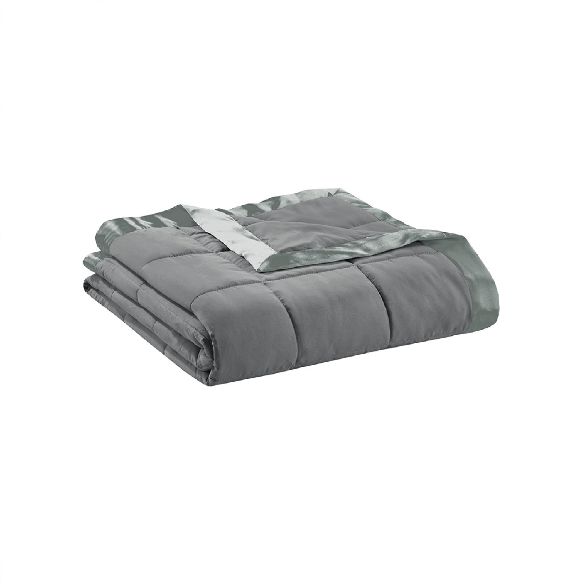 Xylbina Moisture-wicking Polyester Satin-trim Blanket For All-season ...