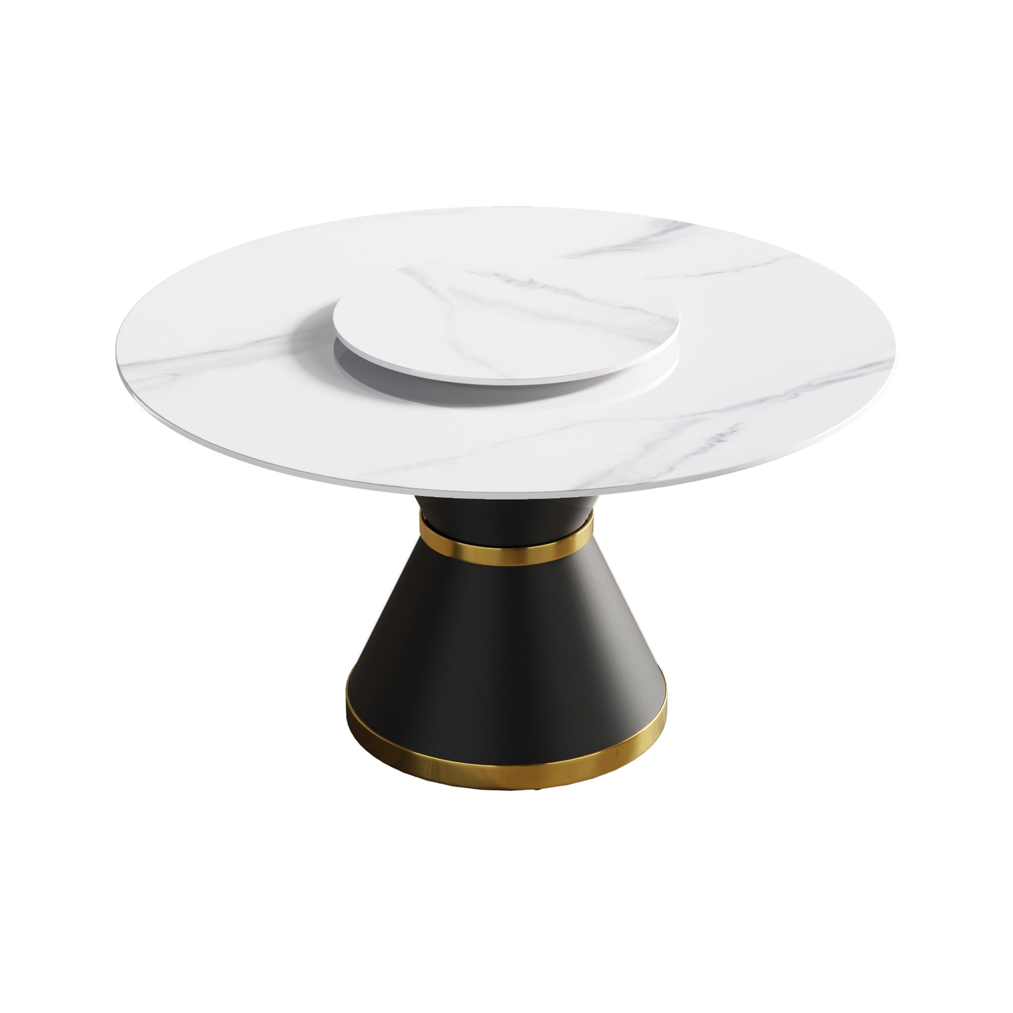 Hokku Designs Artificial Stone Turntable Sintered Stone 29.53"H x 53"L ...