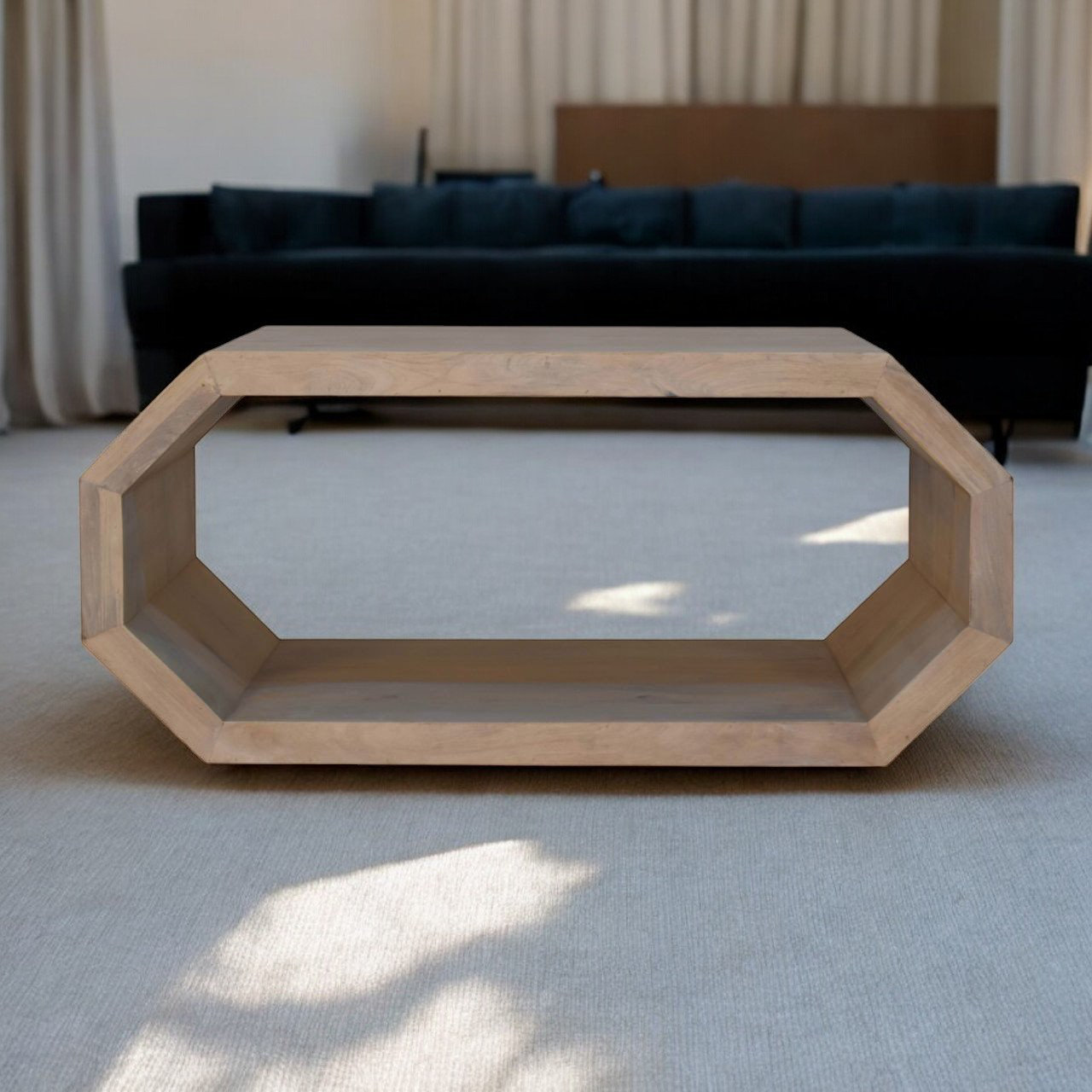 Latitude Run® Hexagonal Marble Coffee Table | Wayfair