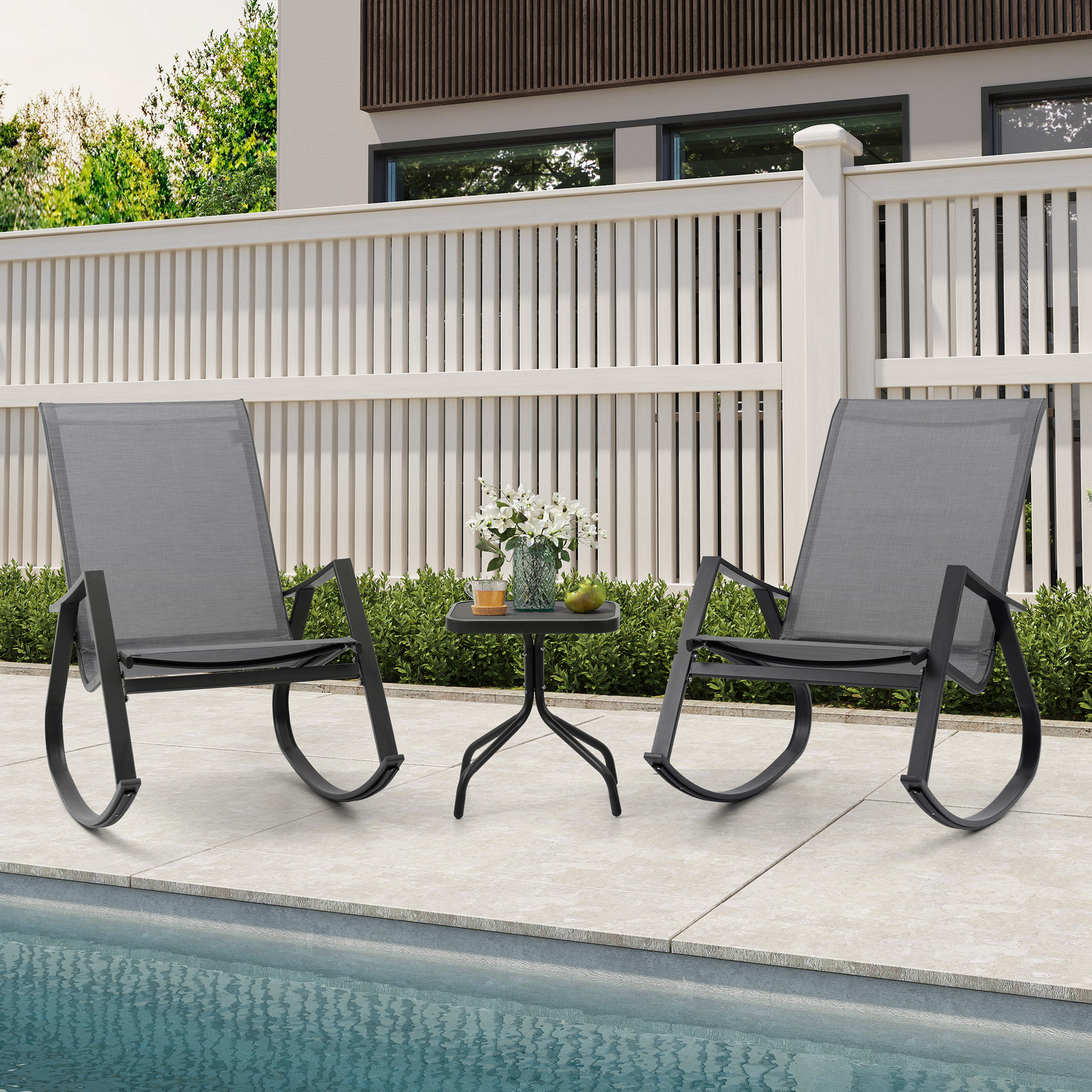 Steelside™ Squad 3 Piece Seating Group & Reviews | Wayfair