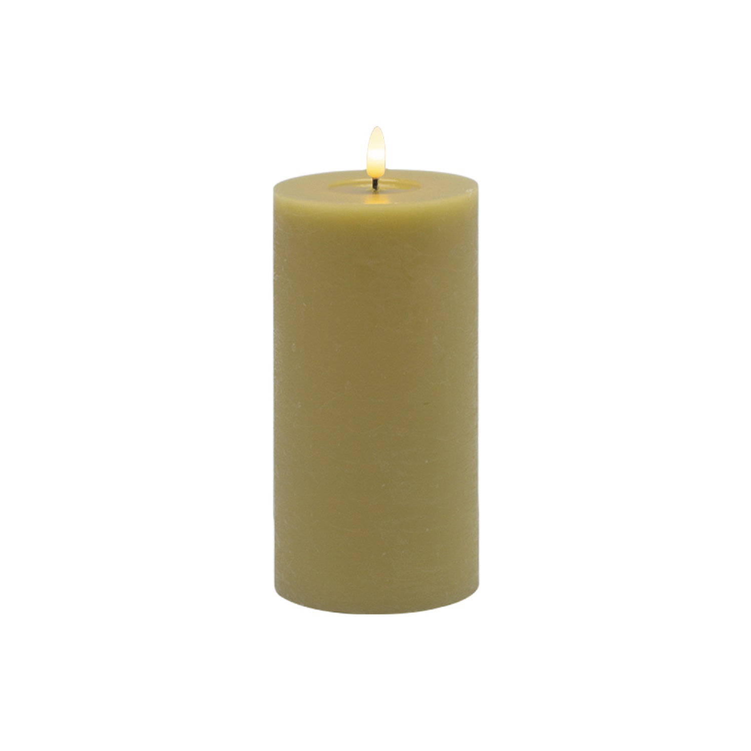 AllModern Large Champagne Flameless Pillar Candle - Wayfair Canada
