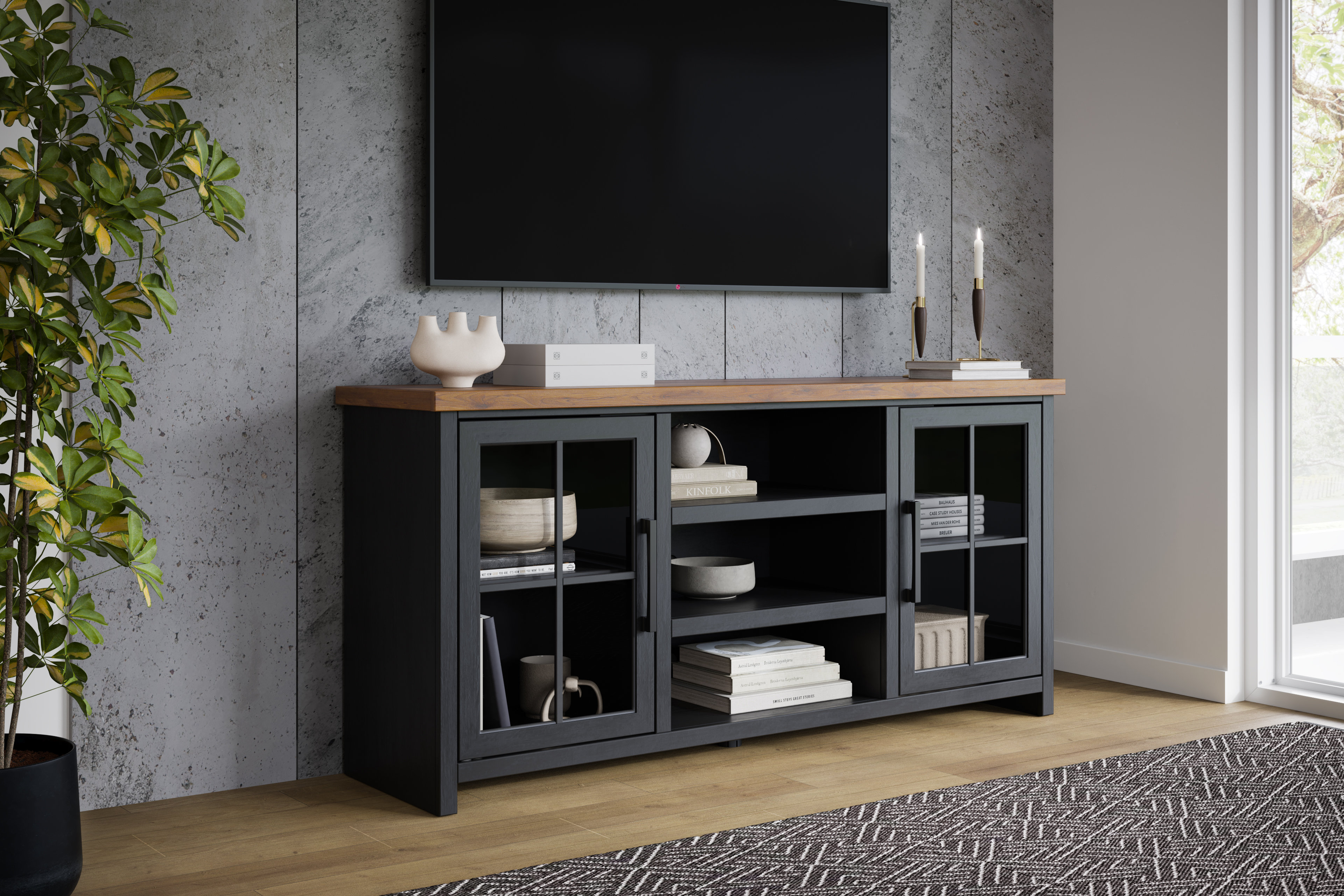 Laurel Foundry Modern Farmhouse® Brixham 67 inch TV Stand, Fully ...