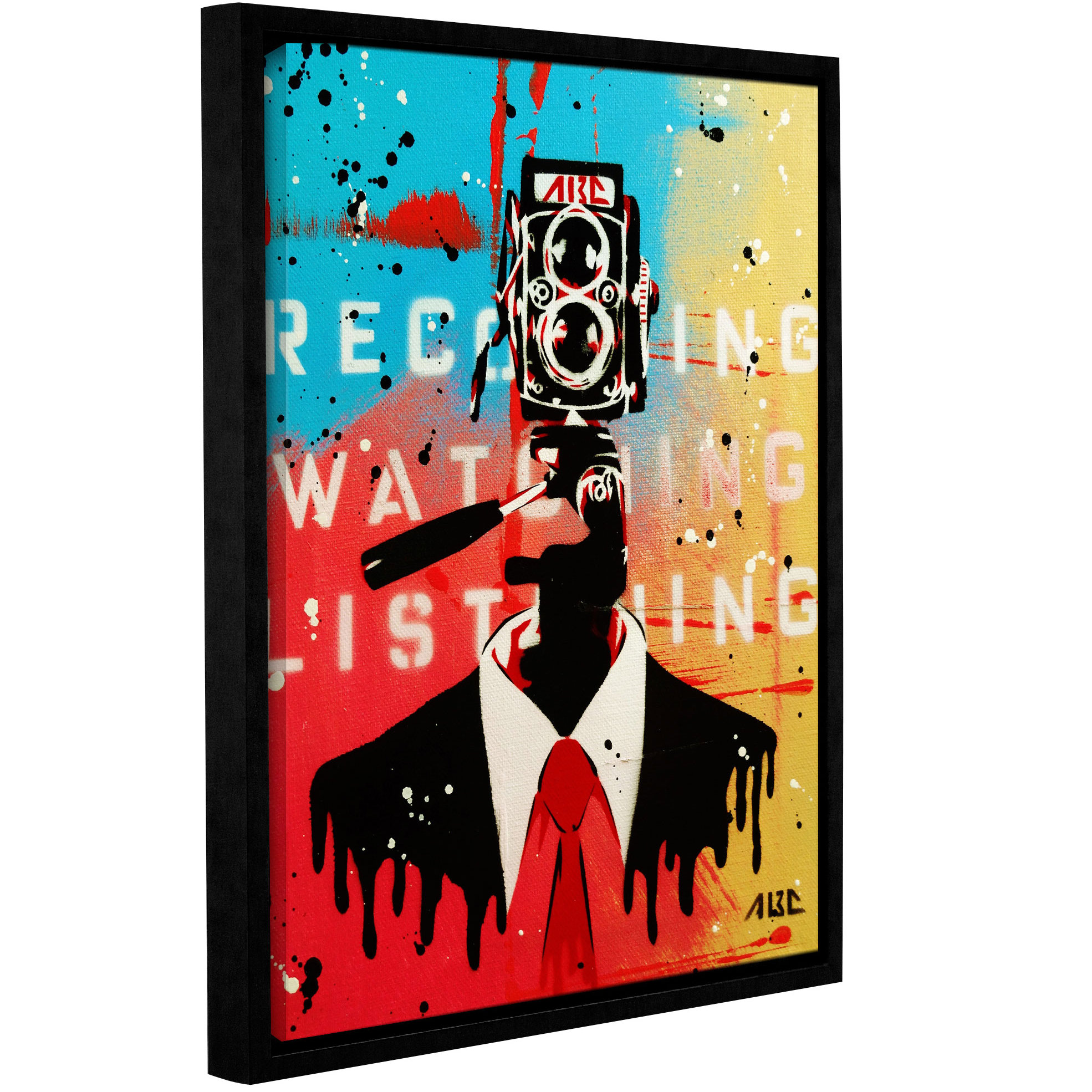 Wrought Studio™ 'NSA Camera Man' Framed Graphic Art Print on Canvas ...