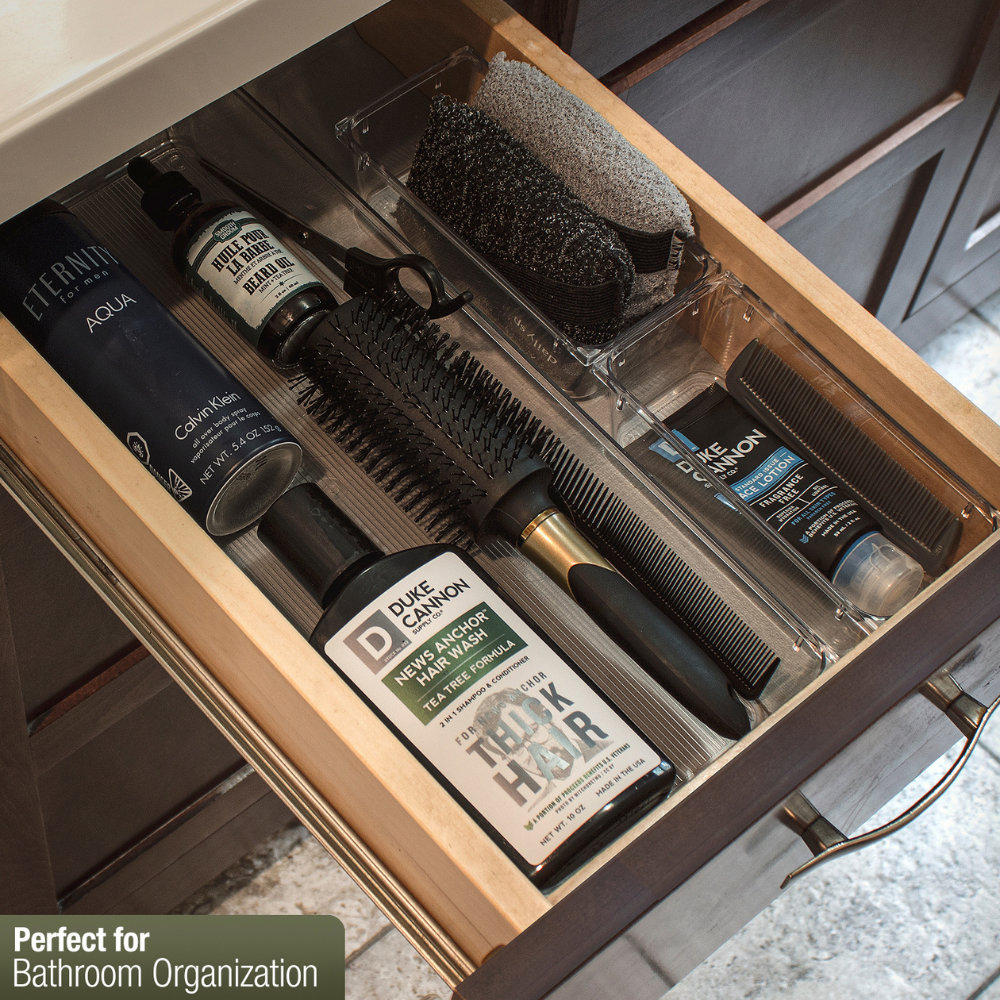 Sorbus 5-Piece Bathroom Vanity Drawer Organizer Set | Wayfair
