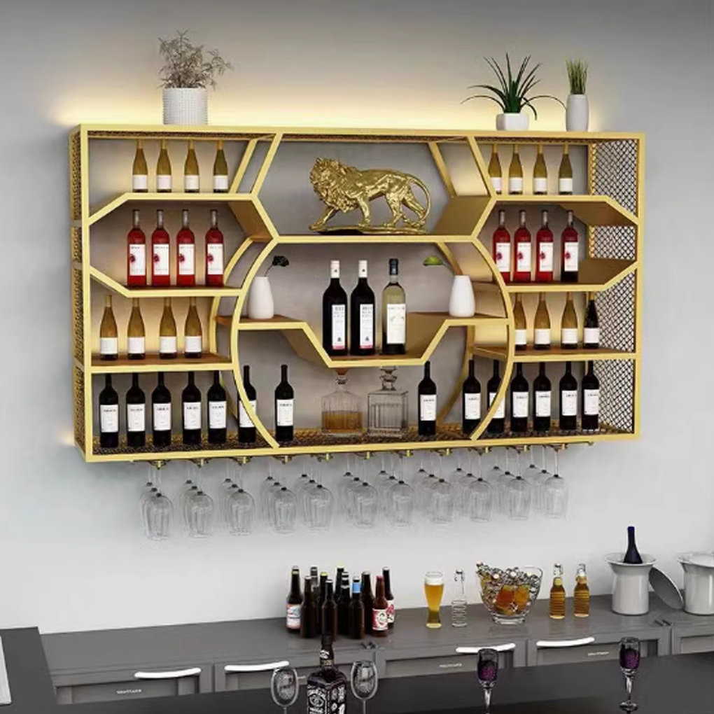 L Wall-hanging Wine Rhythm Versatile and stylish wall-mounted wine rack ...