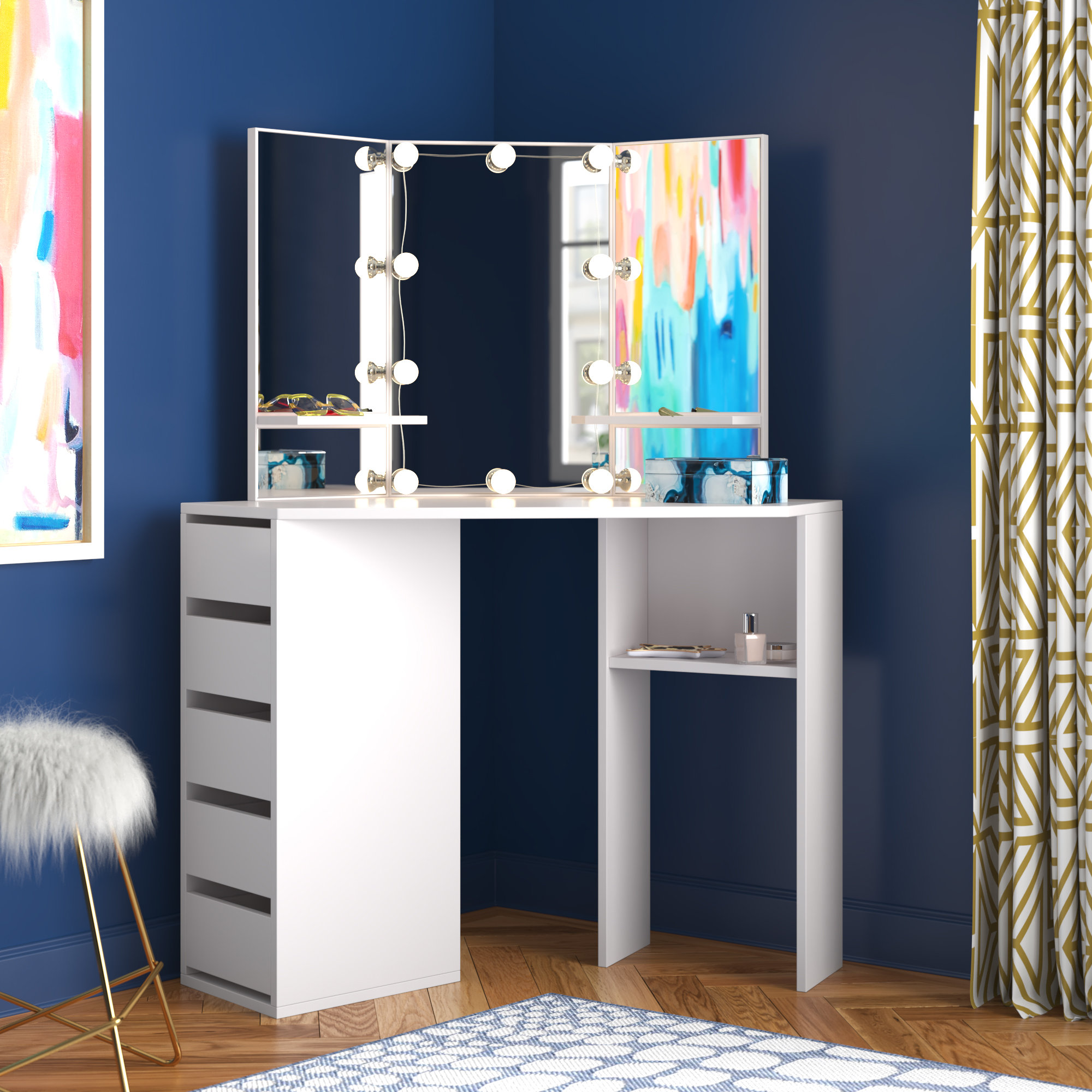 Etta Avenue™ Hazelle Vanity & Reviews | Wayfair