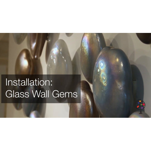 Global Views 5 Piece Glass Wall Gem Set & Reviews | Wayfair