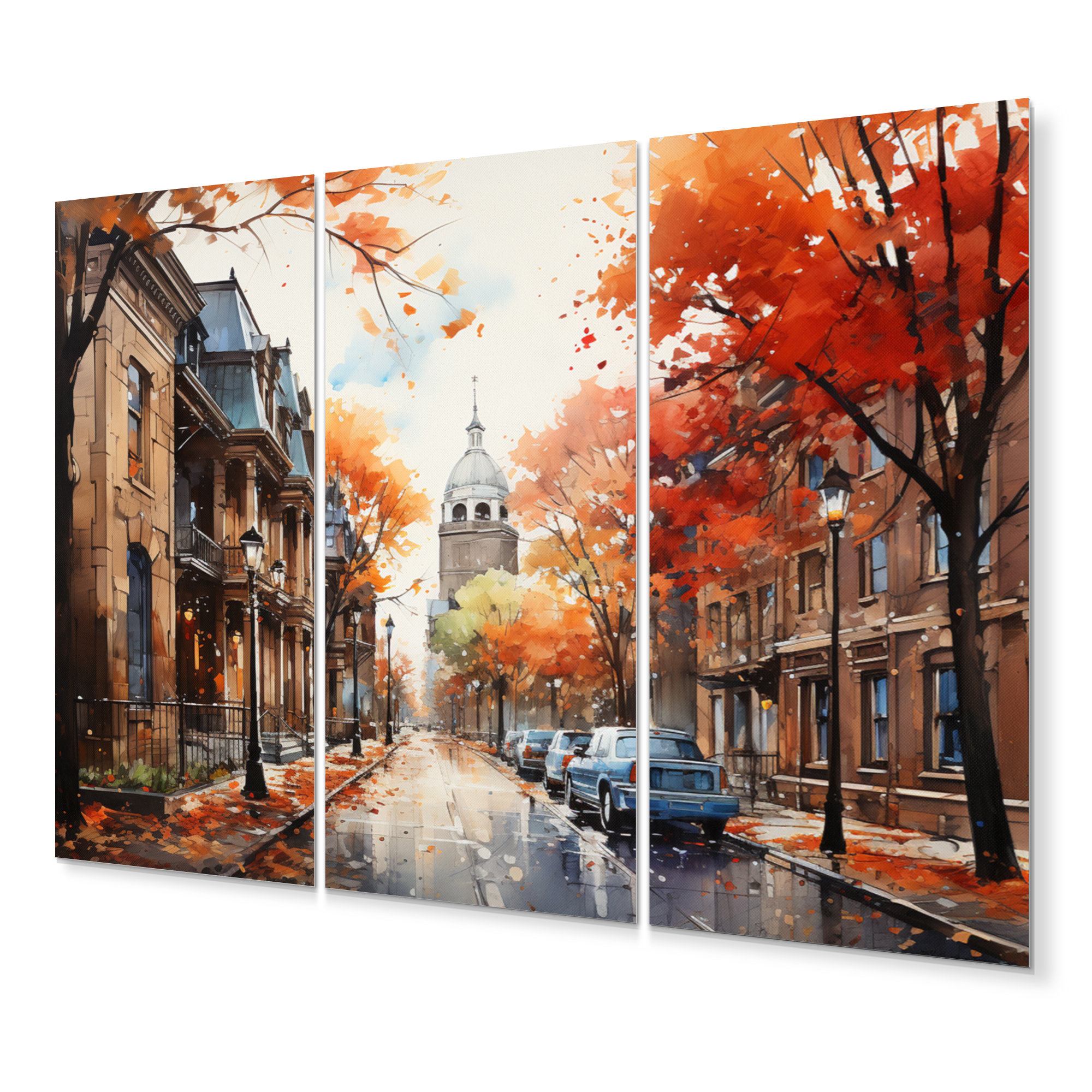 DesignArt Old Street Boston Views " Old Street Boston Views " 3 ...