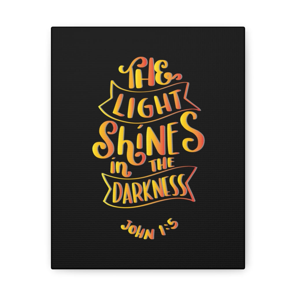 Trinx Light Shines In The Darkness John 1:5 Christian Wall Art Bible ...