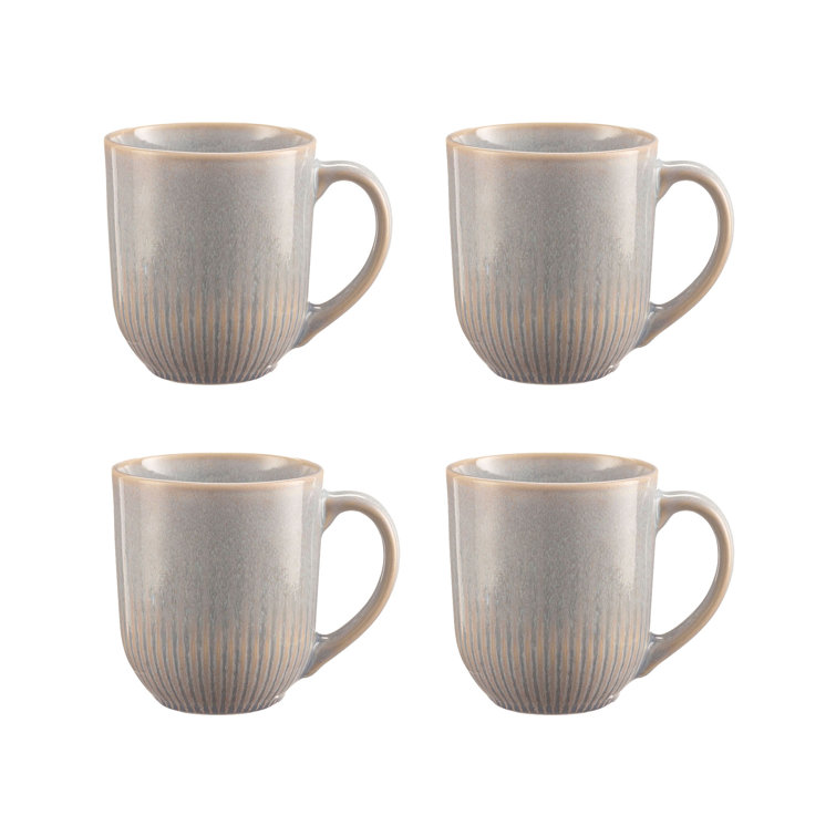Mason Cash Reactive Linear Set Of 4 Mugs 400ML | Wayfair.co.uk