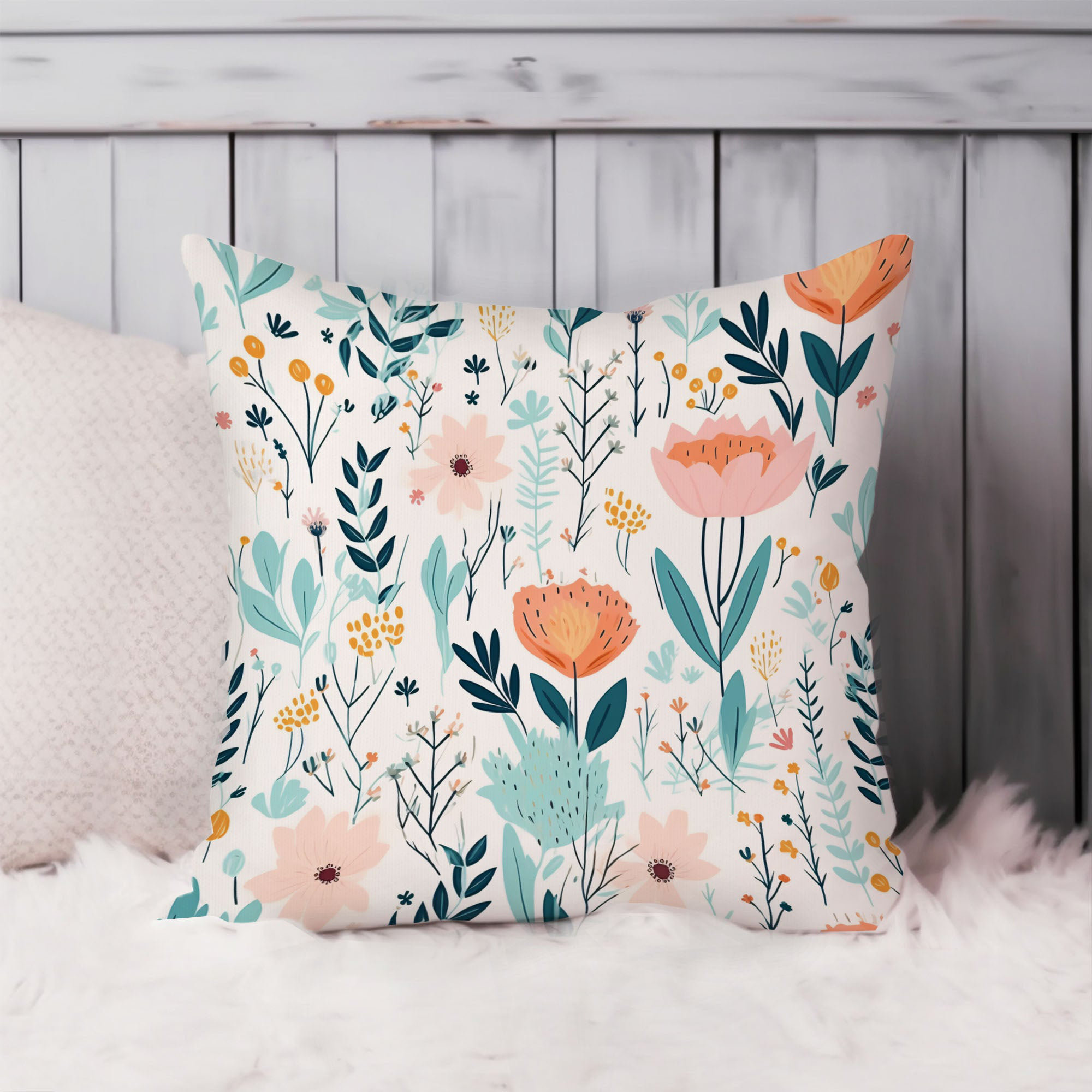 Ethan Taylor Floral Scandinavian Wildflower Pattern VII Flowers | Wayfair