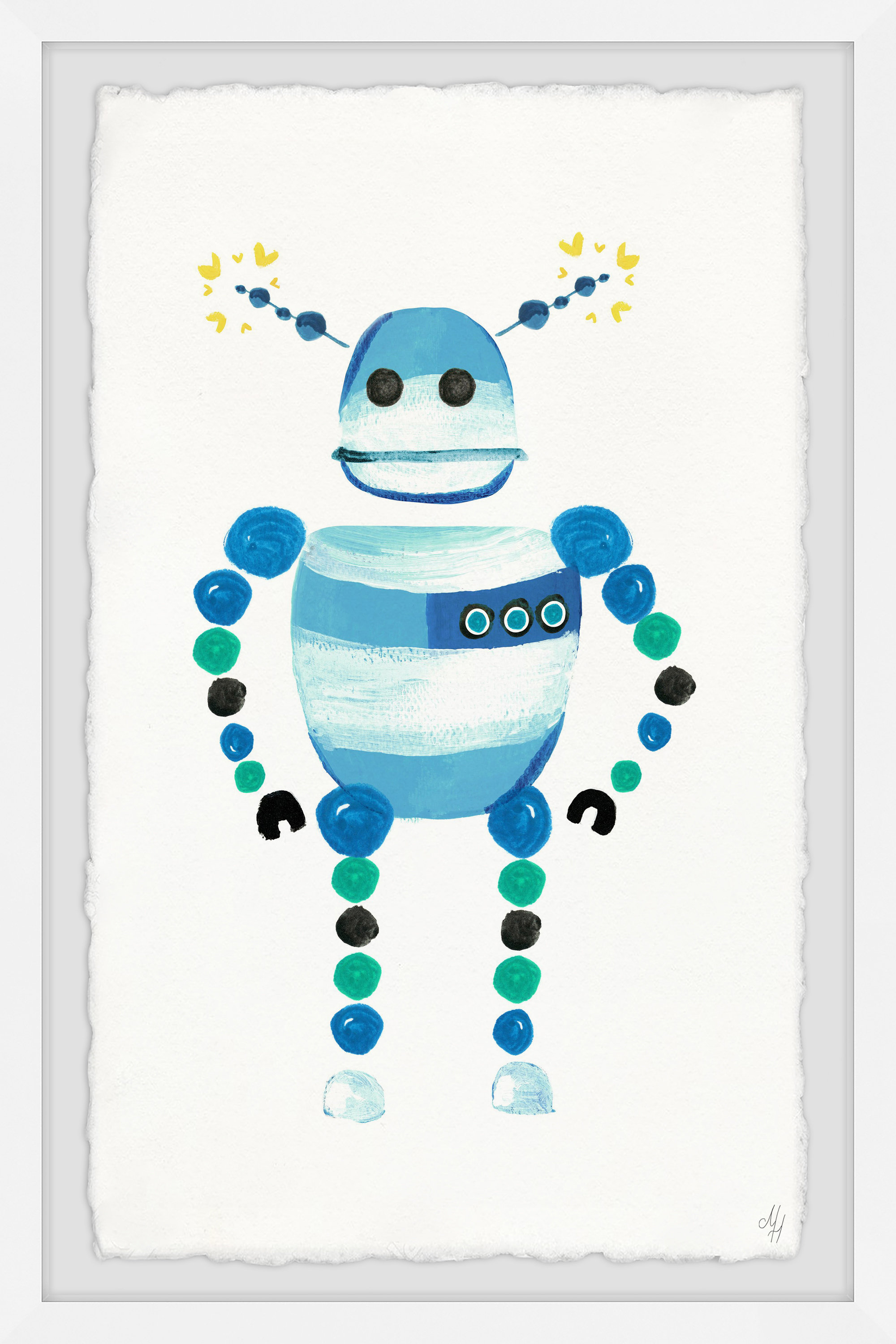 Isabelle & Max™ Broughton 'Circular Bot' Framed Print | Wayfair