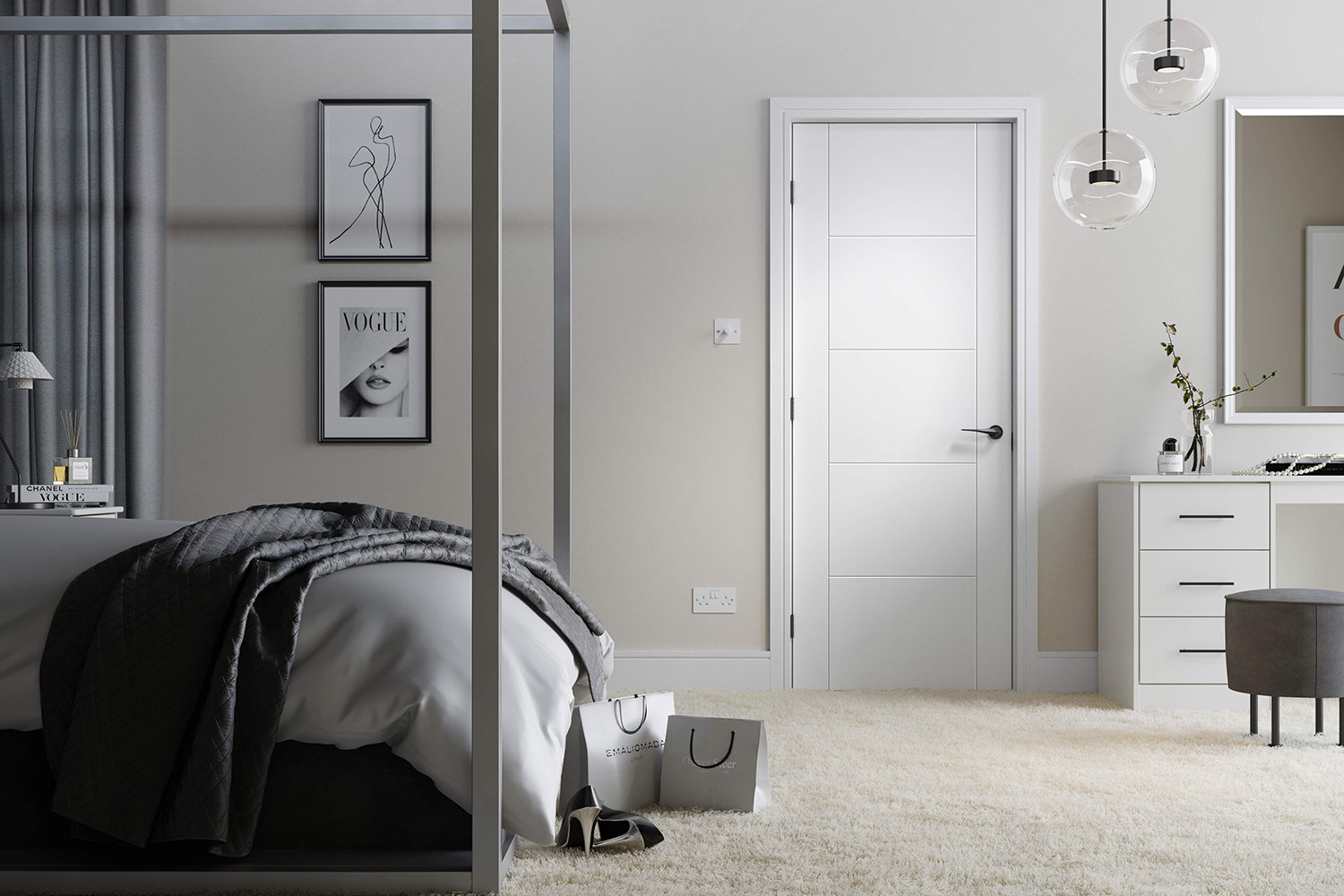 Ebern Designs Frankenreiter Fire Door Primed | Wayfair.co.uk