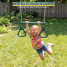 Klo Kick Monkey Bars with Gymnastic Bars and Trapeze Swing, 400lbs ...