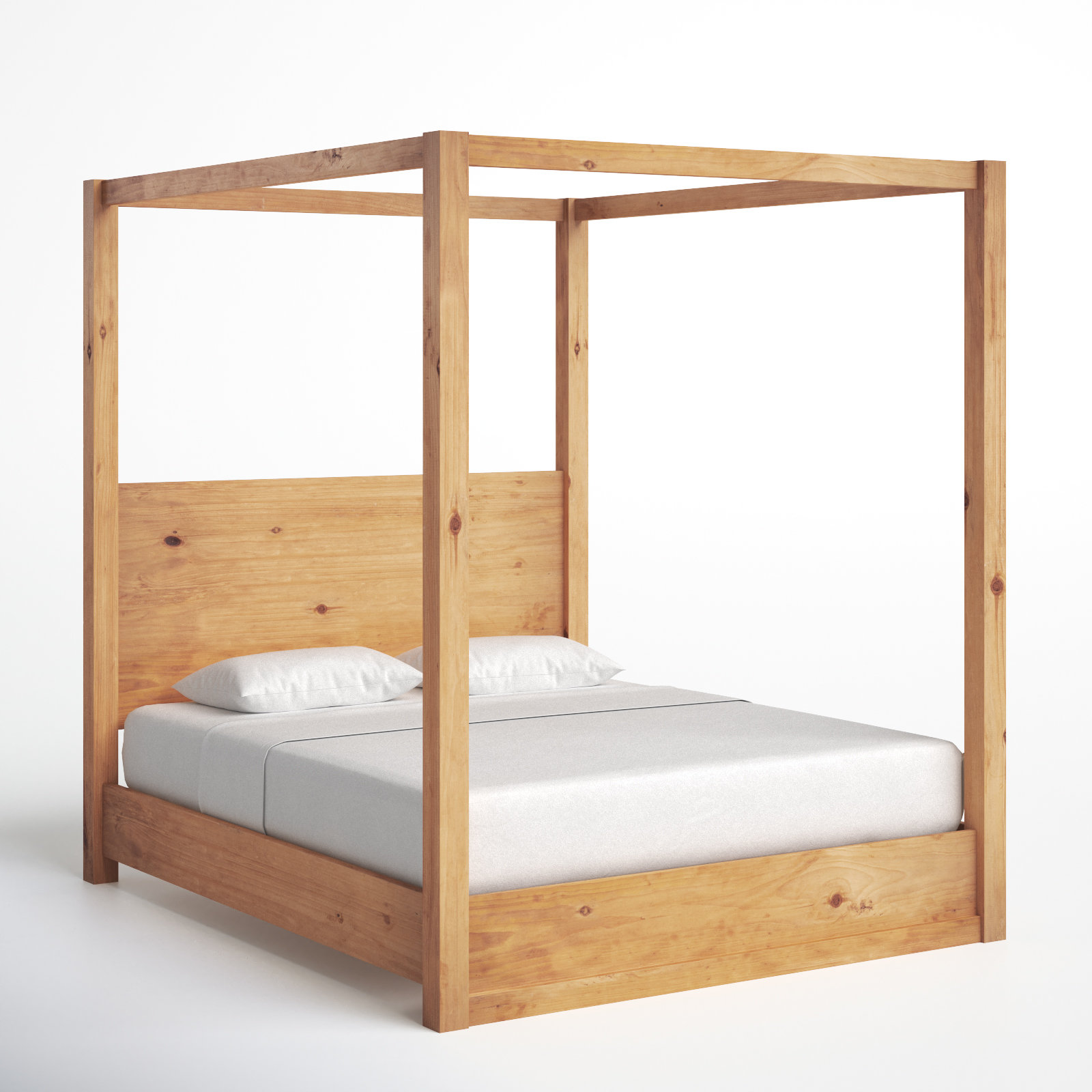 Joss & Main Modica Solid Wood Canopy Bed & Reviews | Wayfair