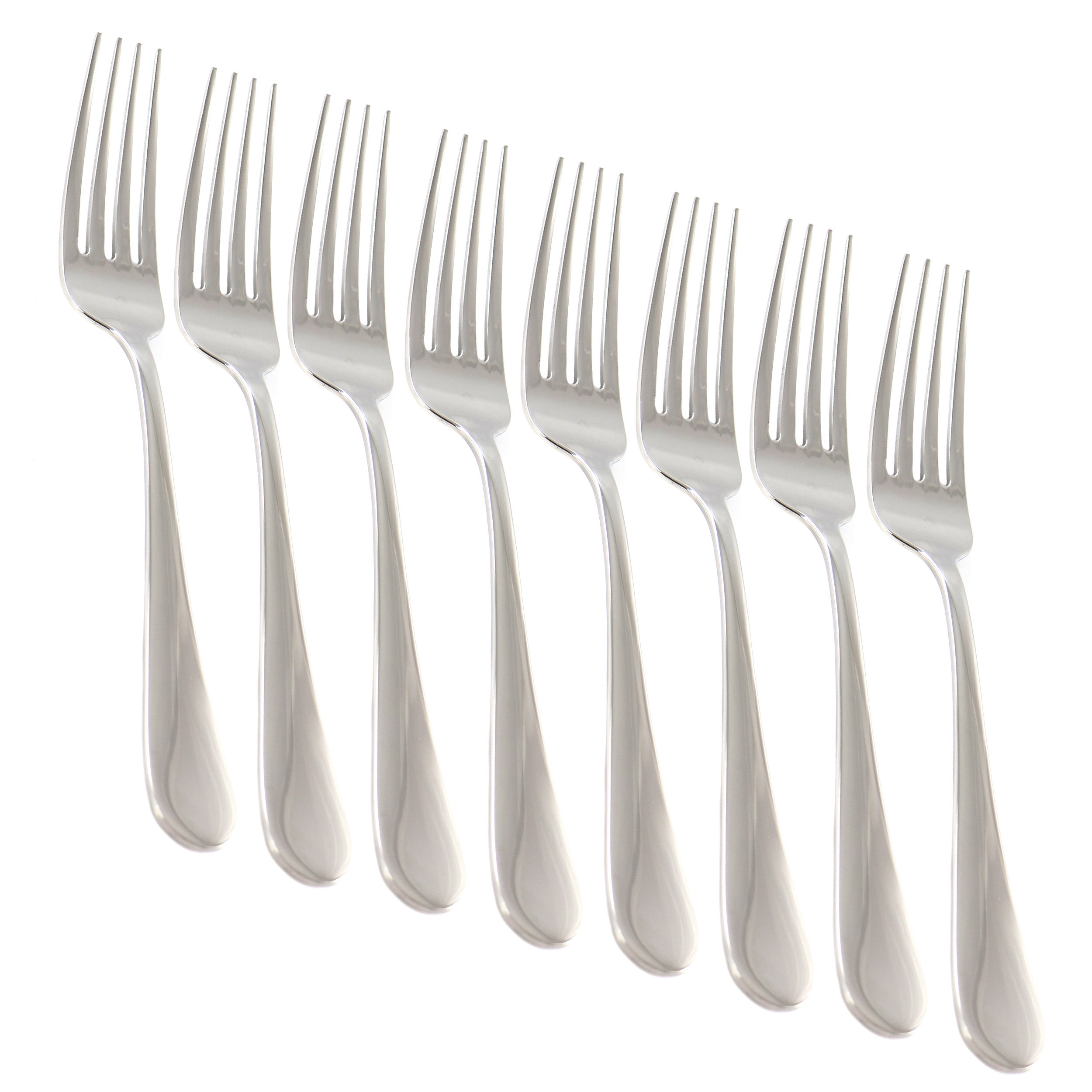 Martha Stewart 8 Piece Stainless Steel Dinner Fork Set | Wayfair