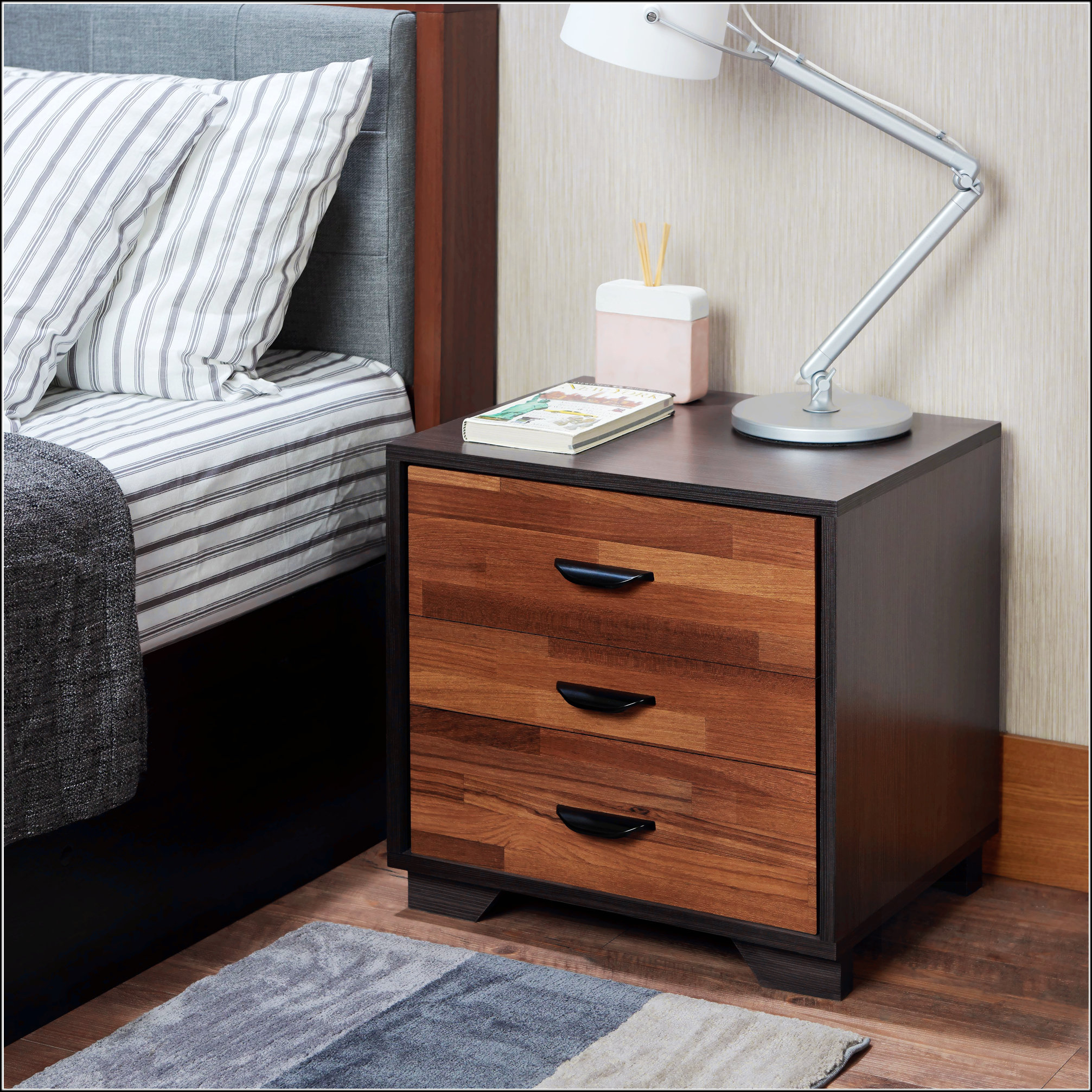 Winston Porter Walnut And Espresso Finish Accent Table - Wayfair Canada