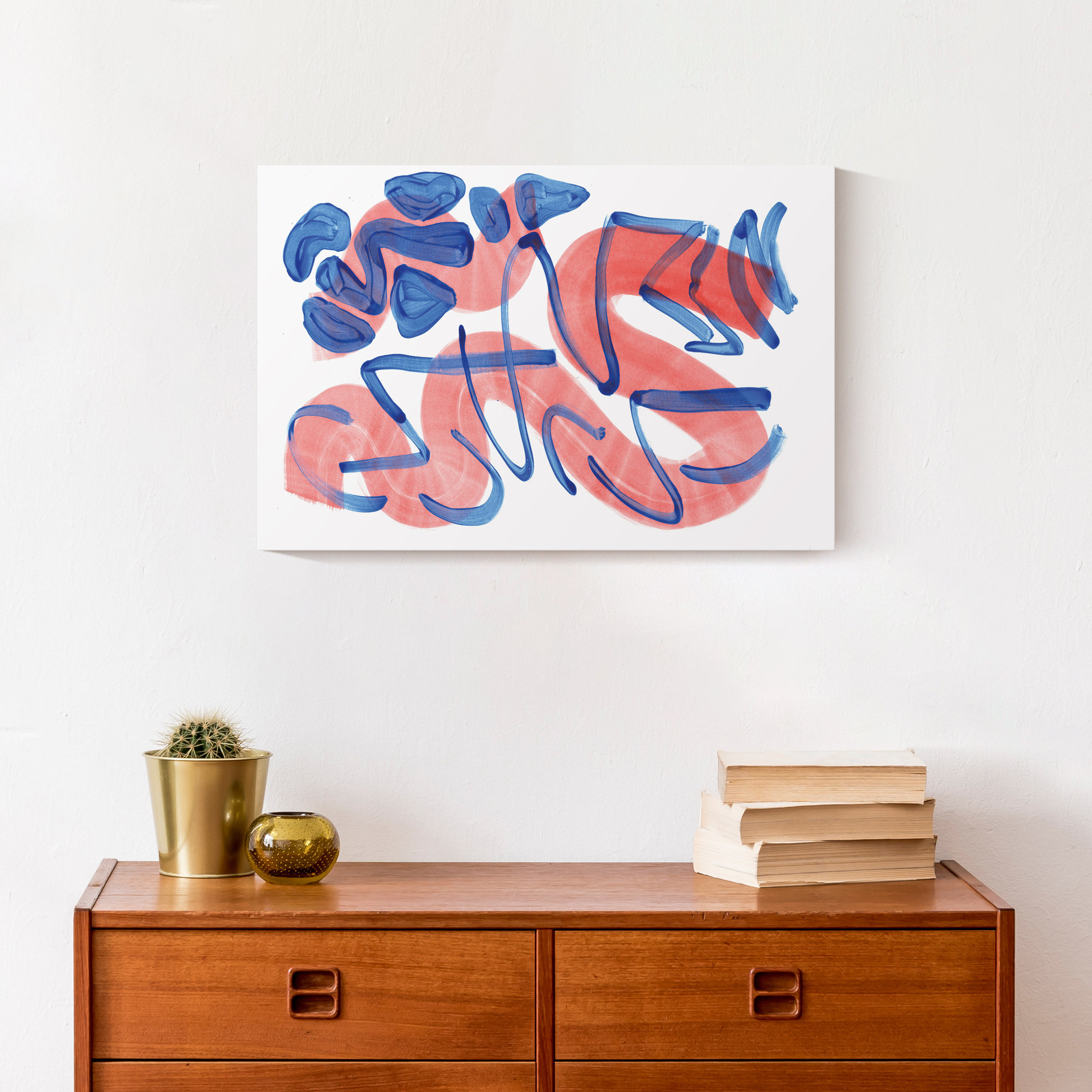 Wrought Studio Overlapping Strokes Print On Canvas - Wayfair Canada