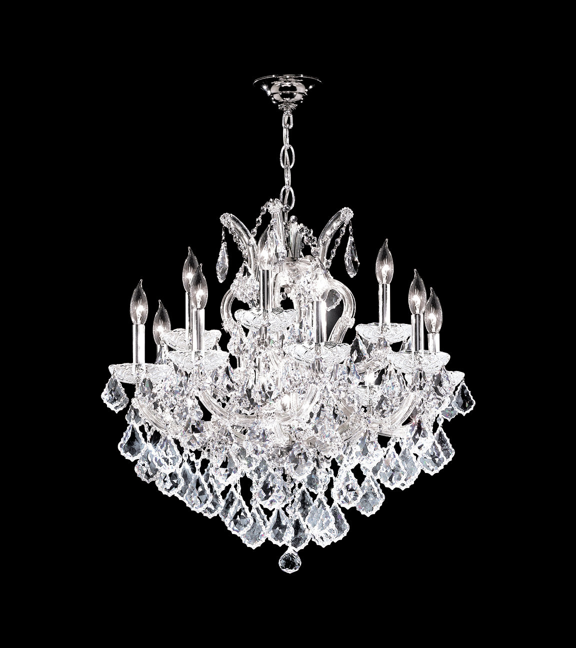 James R. Moder Maria Theresa Grand 13 - Light Dimmable Tiered ...
