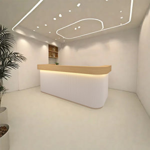 OX Art Reception Desk 78.74-Inch Front Desk, Writing Desk & Computer ...