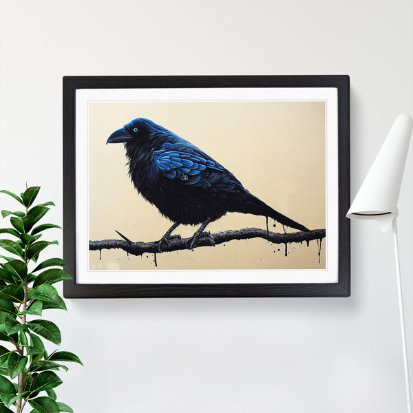 ClassicLiving Extravagant Raven Bird - Single Picture Frame Print ...