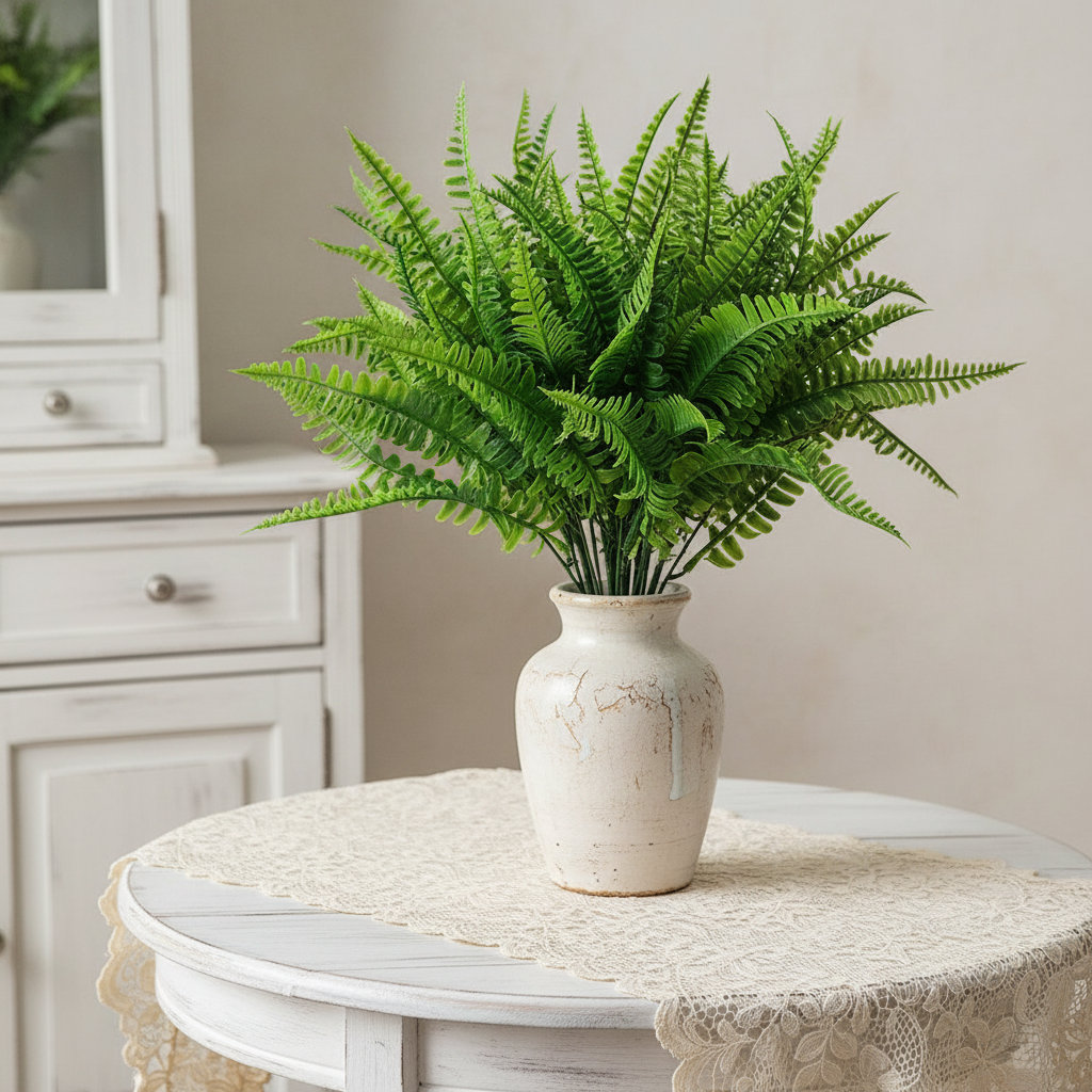 August Grove® 15.35 Inches Artificial Persian Grass Boston Fern UV ...