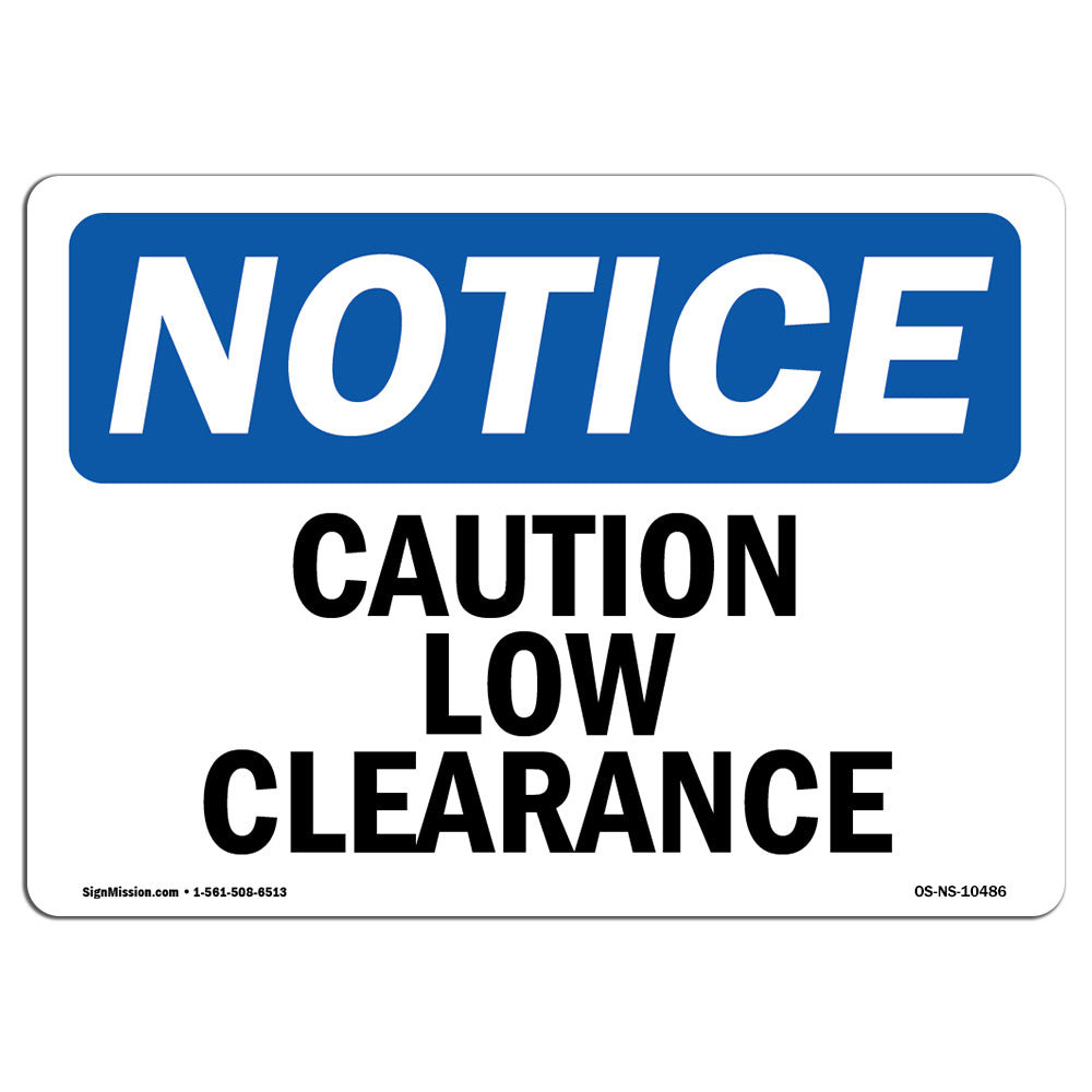 SignMission Caution Low Clearance Sign | Wayfair