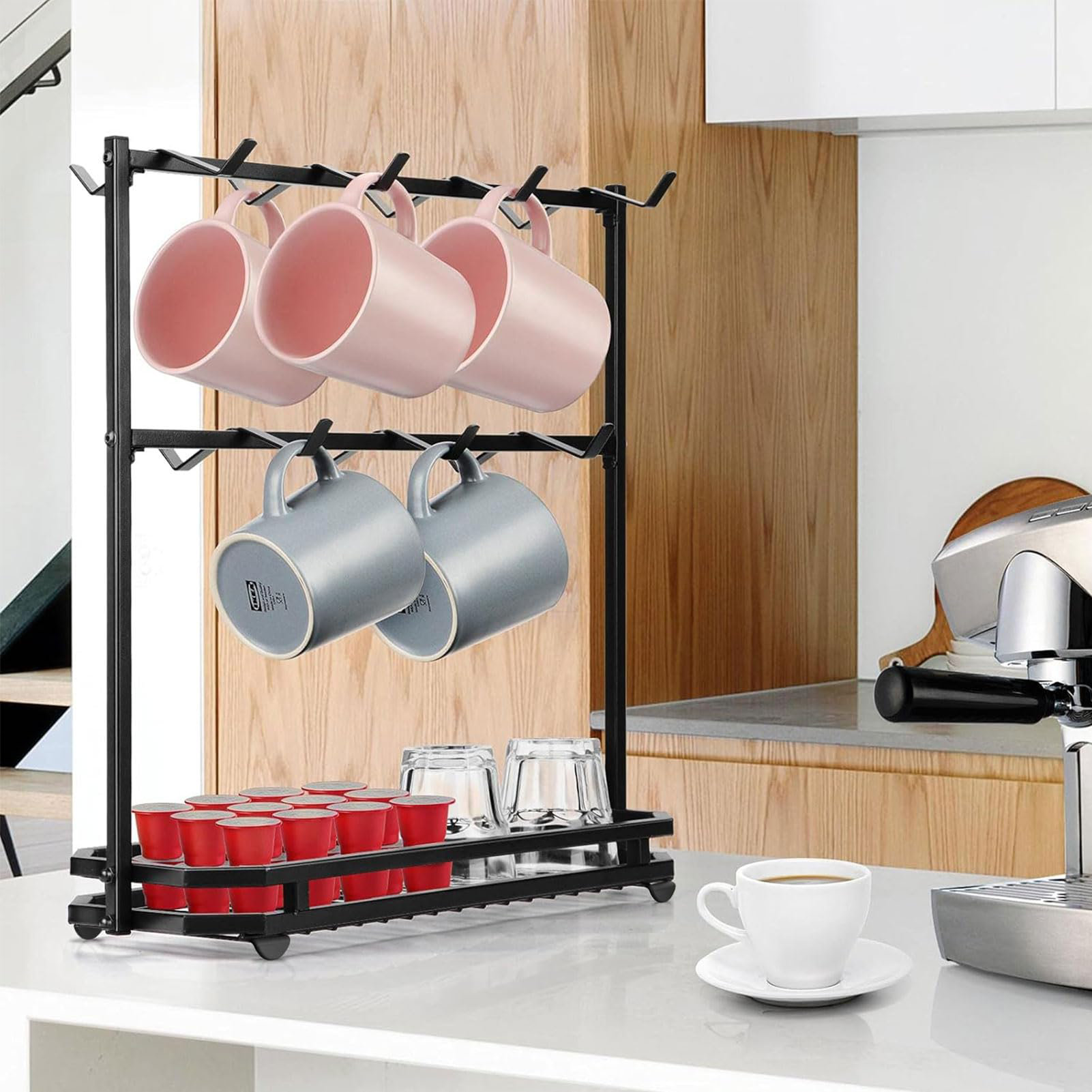 Ophelia & Co. Large Coffee Mug Holder Stand Countertop, Tree Rack For ...