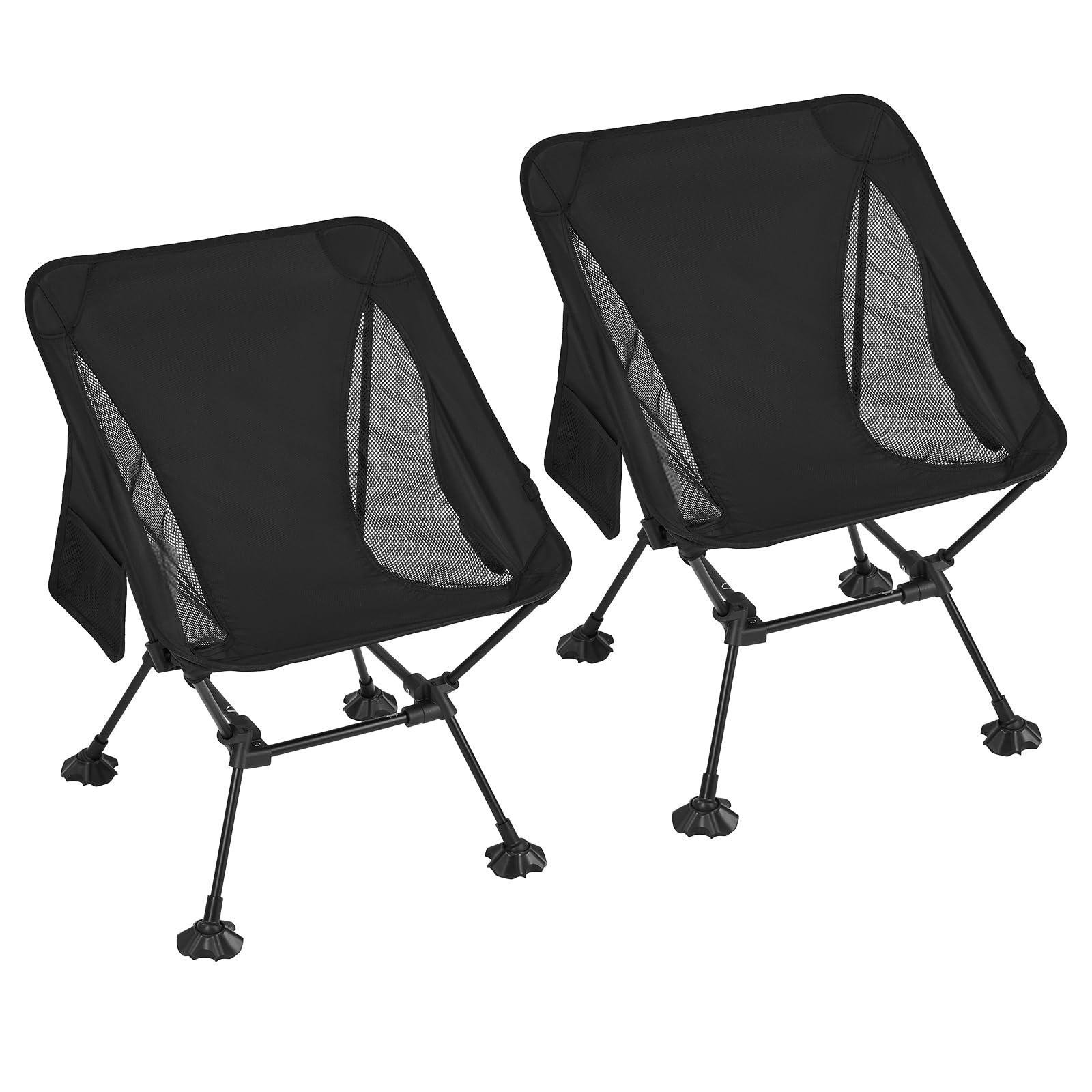 Arlmont & Co. Camping Chairs, Compact Lightweight Folding Chairs ...