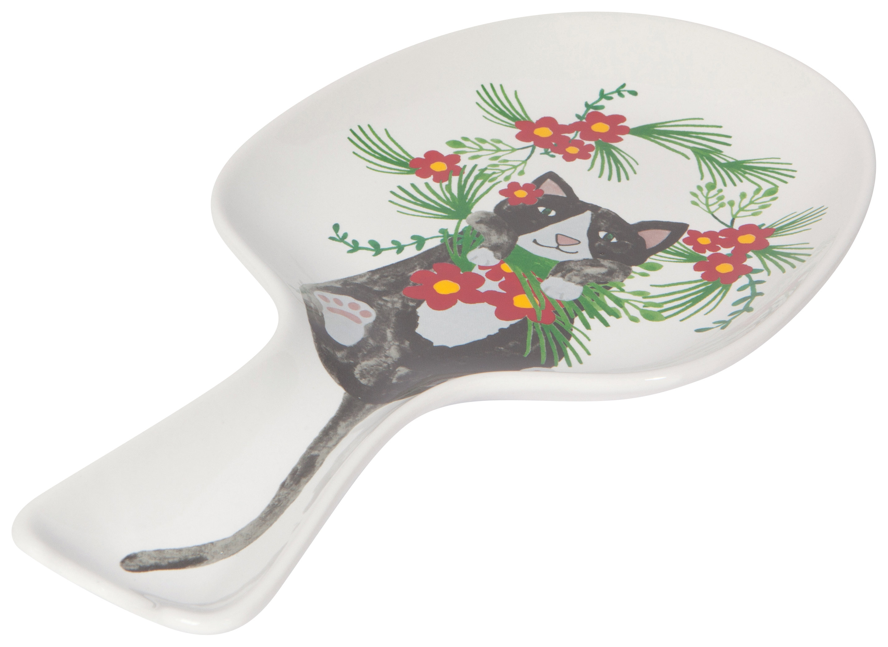 The Holiday Aisle® Meowy Christmas Spoon Rest | Wayfair