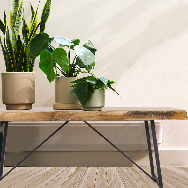 Loon Peak® Brailon Concrete Potting Bench | Wayfair