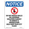 SignMission Do Not Deface Walls No Loitering Viloators to Arrest and ...