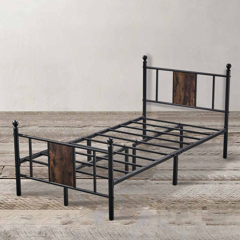 17 Stories Aukai 37.2" Bed Frame with Extra Central Legs "& Reviews ...