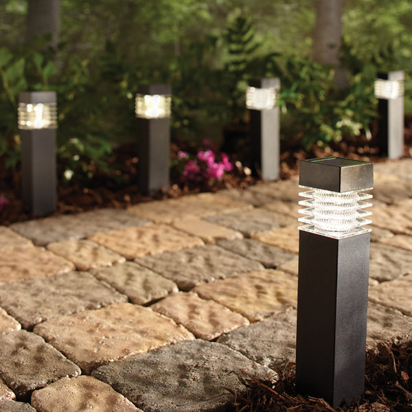 Sterno Home Plastic Low Voltage Solar Powered Integrated LED Pathway ...