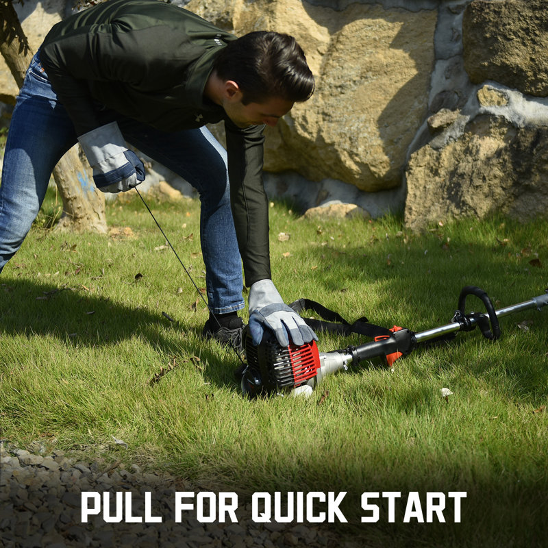 PowerSmart 25.4cc Gas Weed Wacker, 3-in-1 String Trimmer & Edger, 16 ...