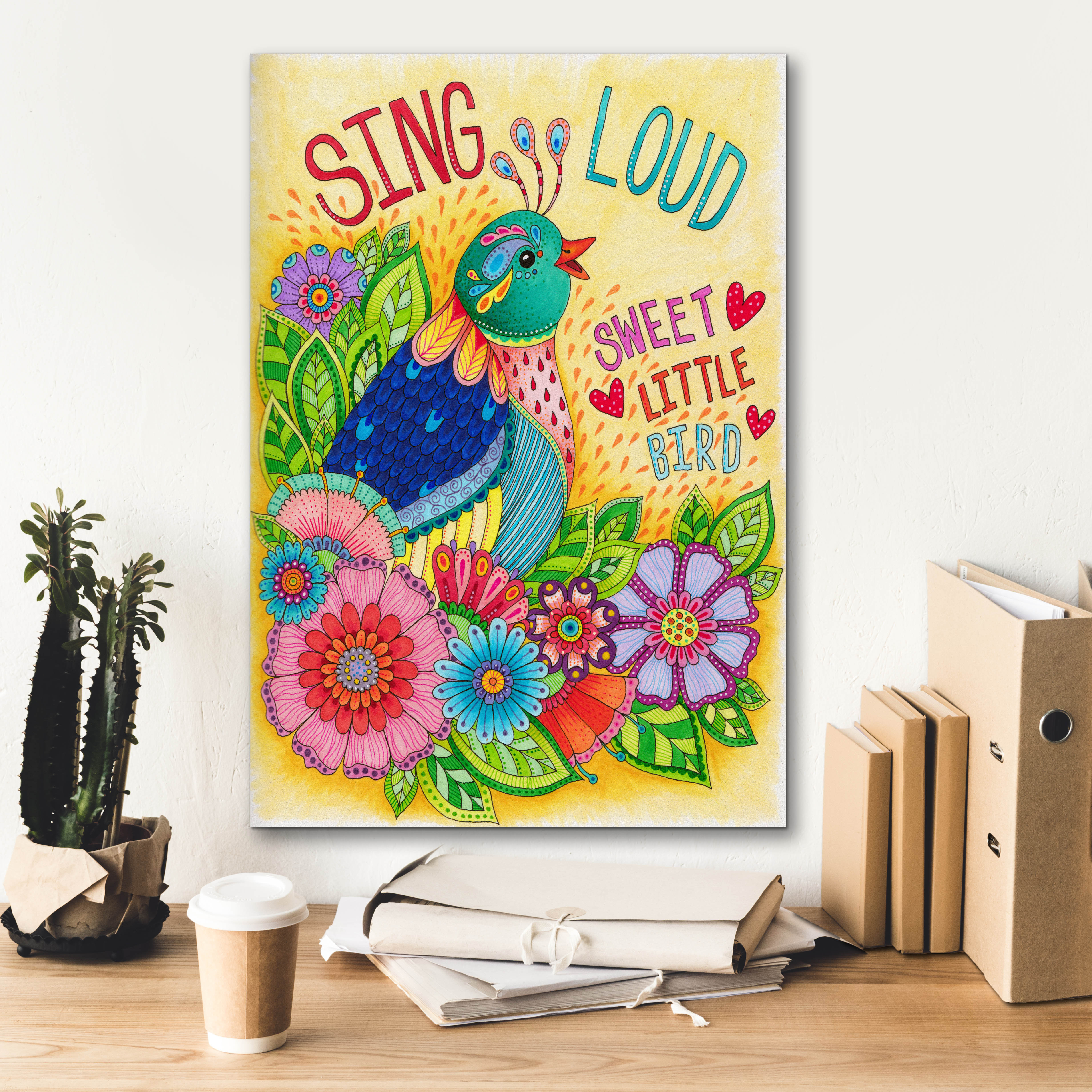 Dakota Fields 'Sing Loud Little Bird' by Hello Angel Canvas Wall Art ...