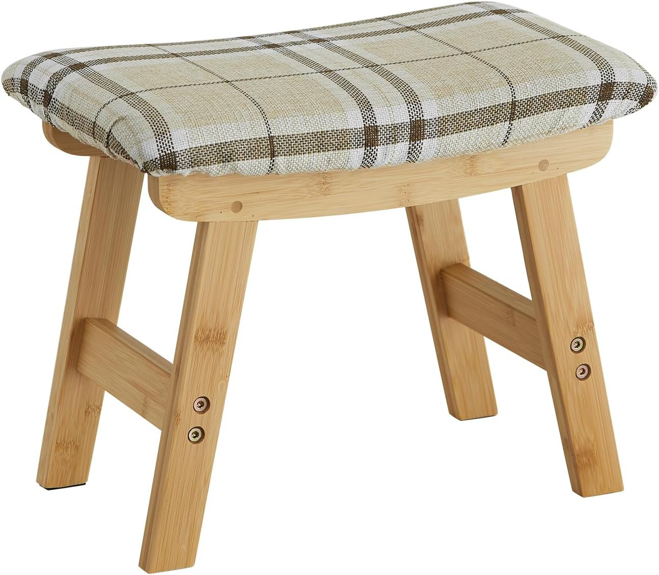 Gracie Oaks Foot Stool,Ottoman Foot Rest,Bamboo Foot Stool Under Desk ...