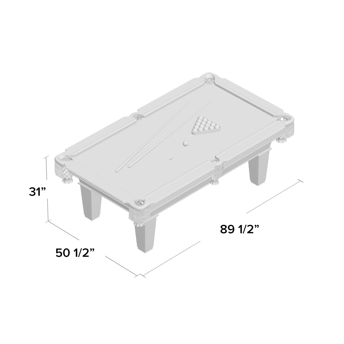 Fat Cat Frisco 7.5' Pool Table with Accessories & Reviews | Wayfair