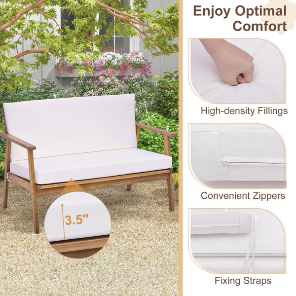 George Oliver Kahlyn 4 - Person Outdoor Seating Group with Cushions ...