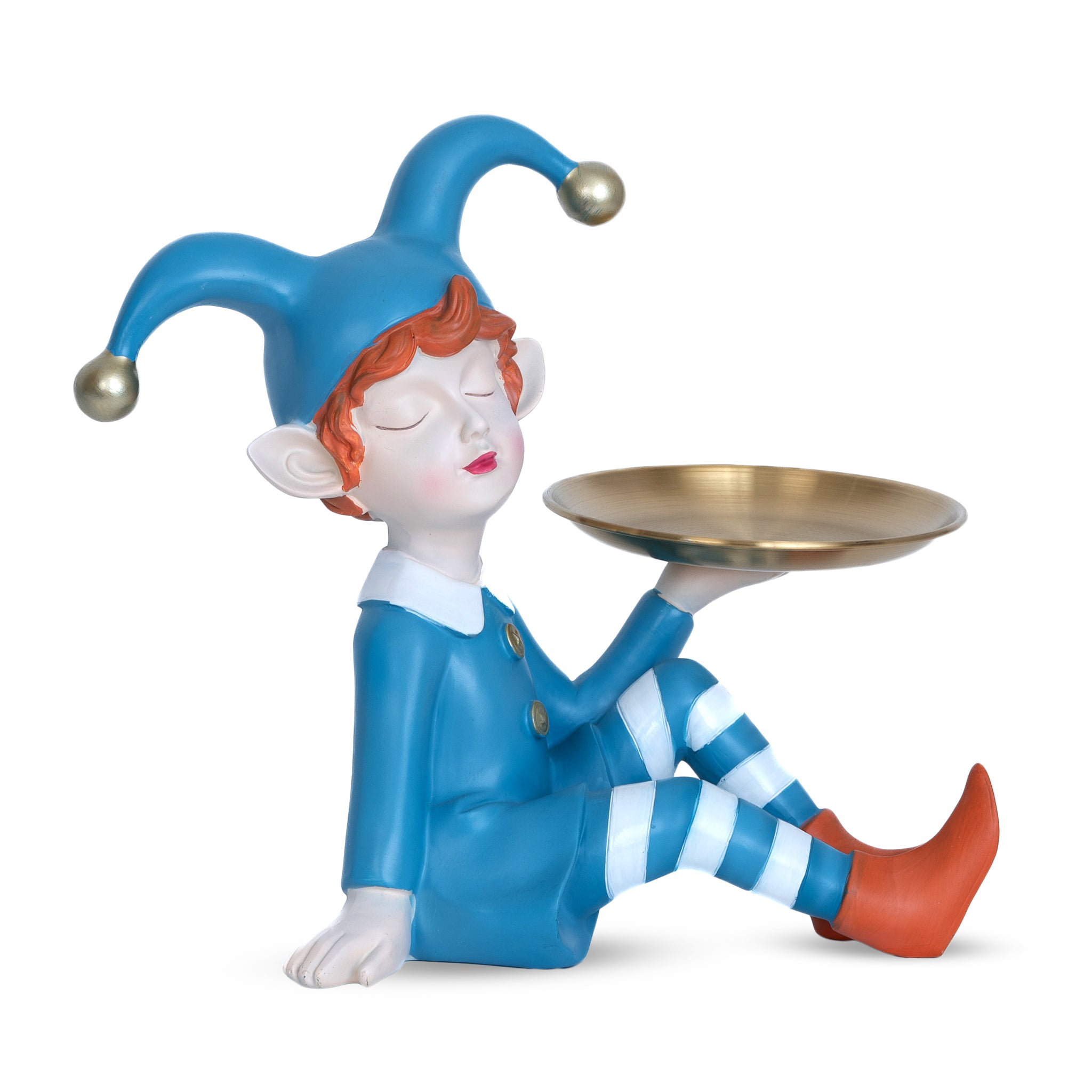 Red Barrel Studio® Clown & Gold Tray - Polyresin Candy Dish For Kids ...
