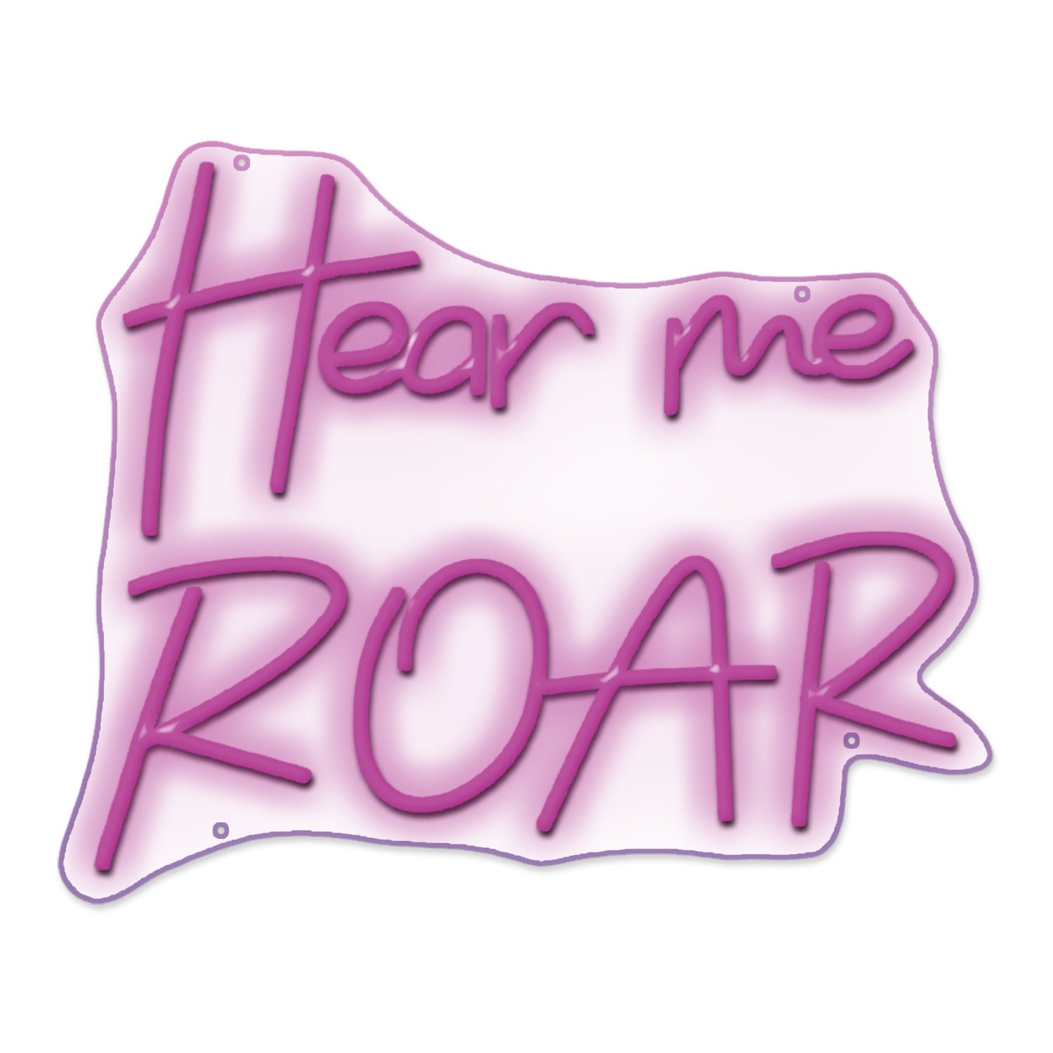 Ivy Bronx Hear me Roar Neon Sign - 22" x 25" | Wayfair