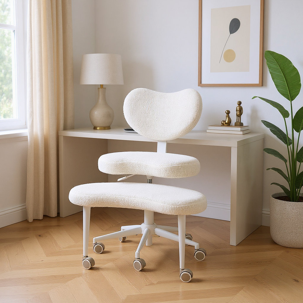 Latitude Run® Meditation Chair Plus, Cross-Legged Desk Chair With ...