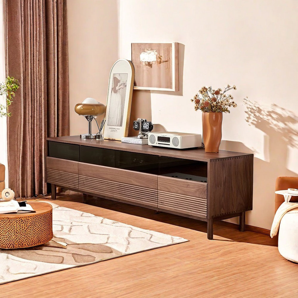 Creature B Comforts TV cabinet with open side design | Wayfair