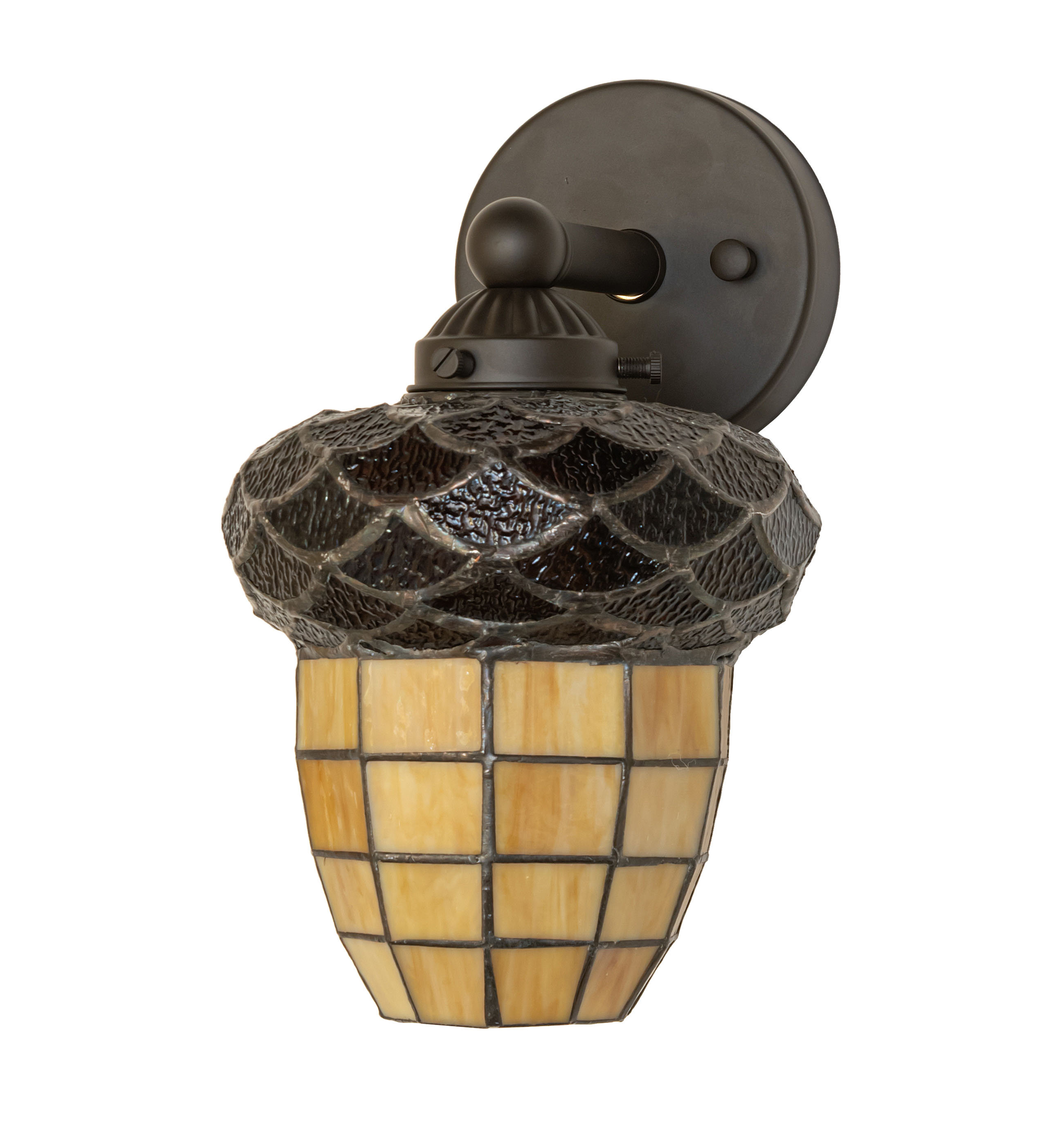Canora Grey 7" Wide Acorn Wall Sconce | Wayfair